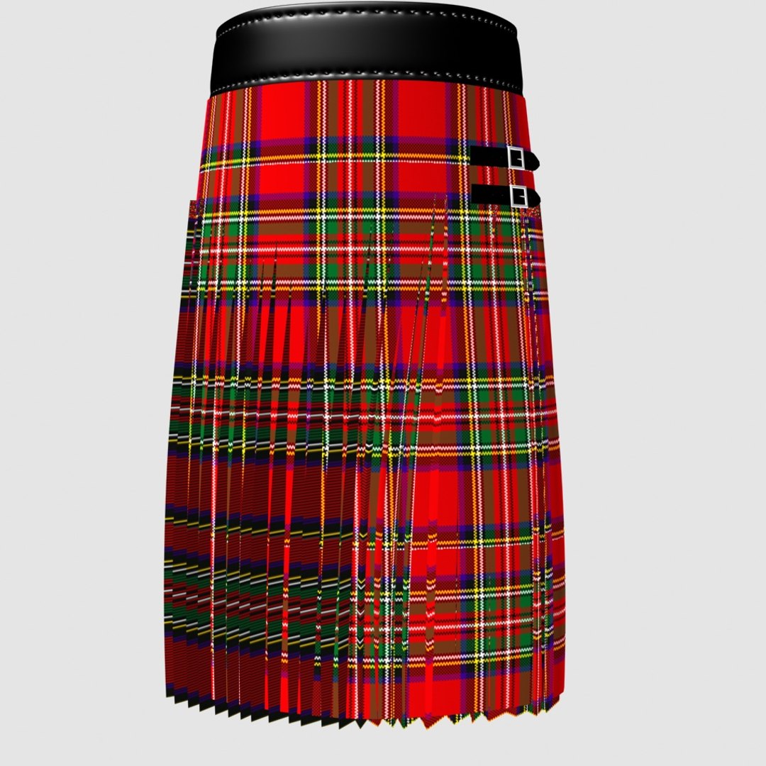 scotish kilt 3d model