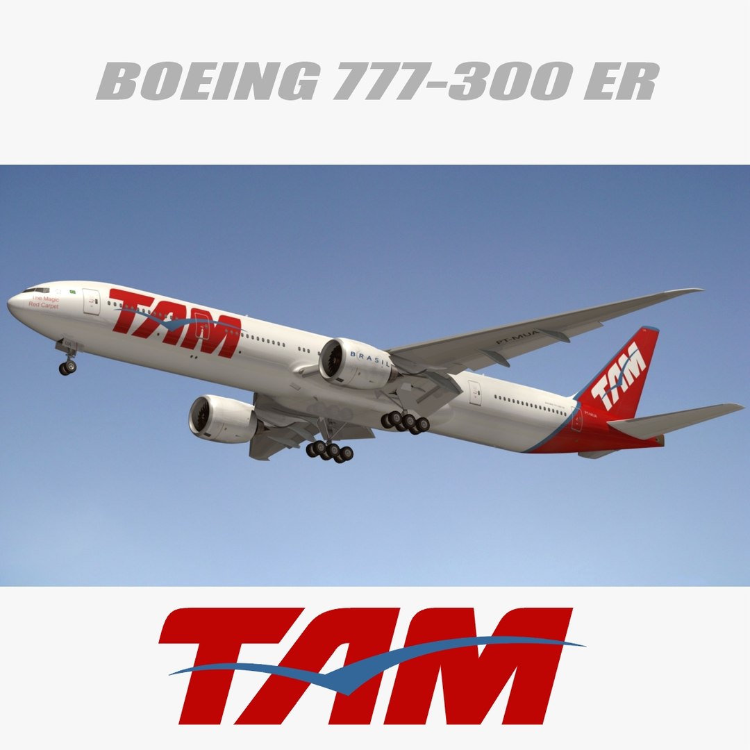 777 300 tam 3d max