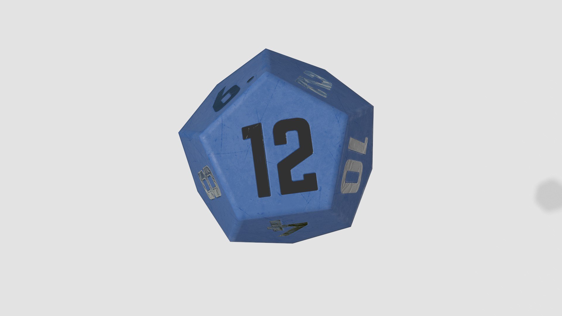 3D Dice D12 Game Ready PBR Low-poly - TurboSquid 1754028