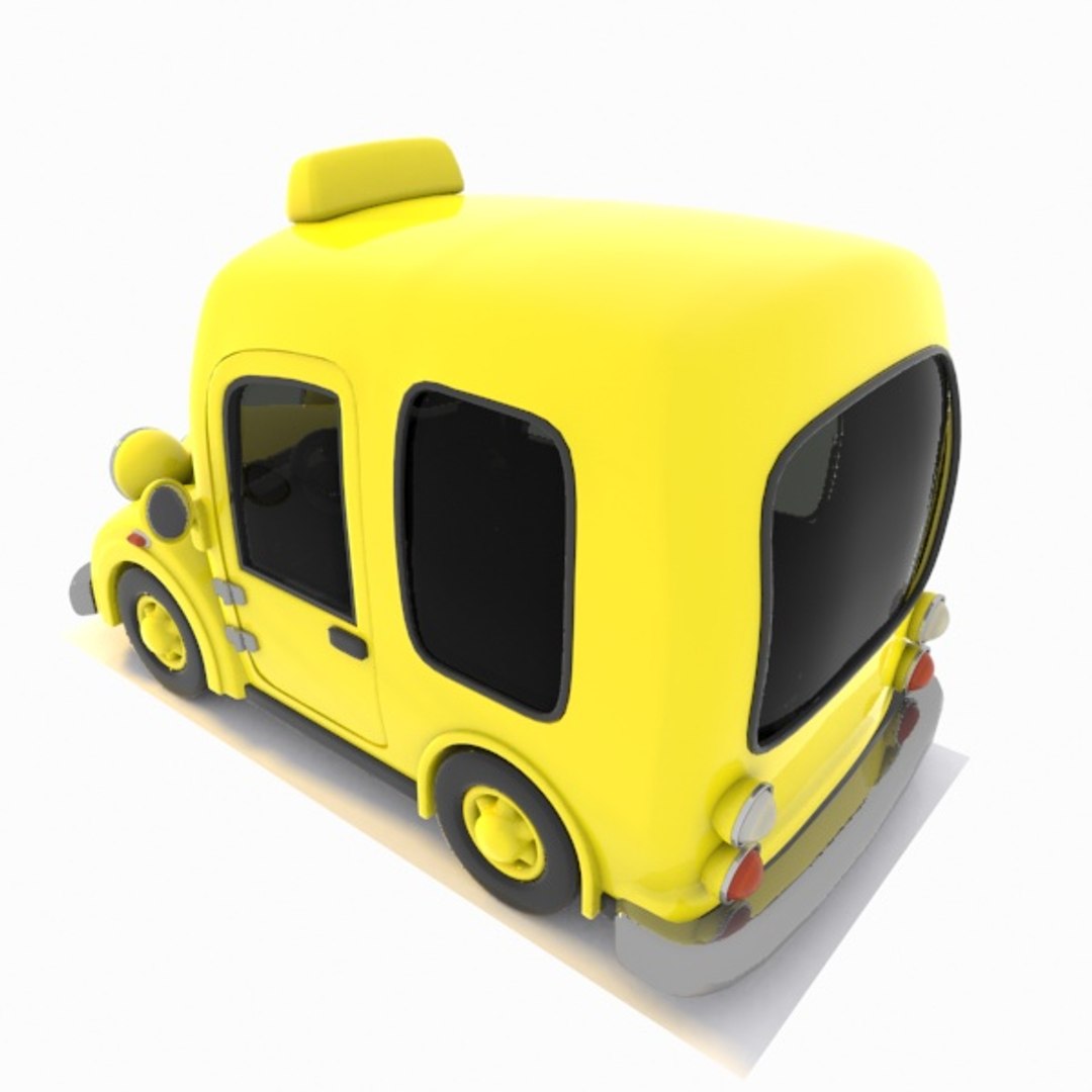 3D Taxi Toon - TurboSquid 1279395