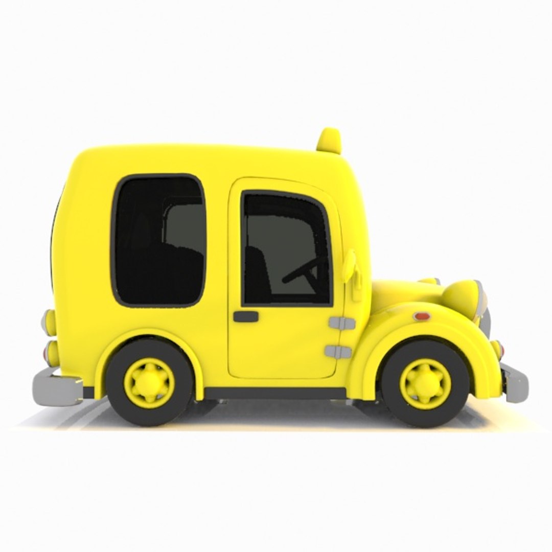 3D Taxi Toon - TurboSquid 1279395