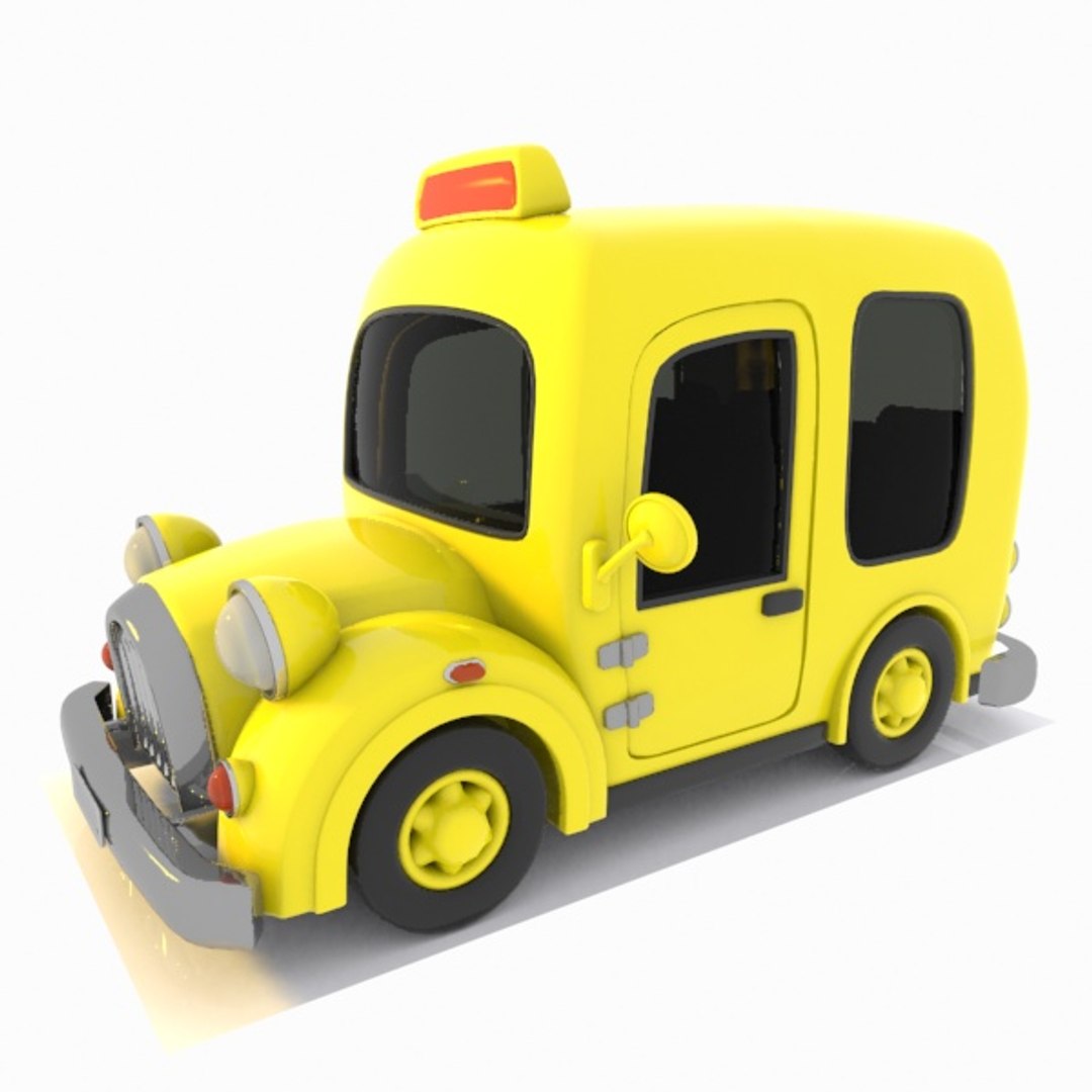 3D Taxi Toon - TurboSquid 1279395