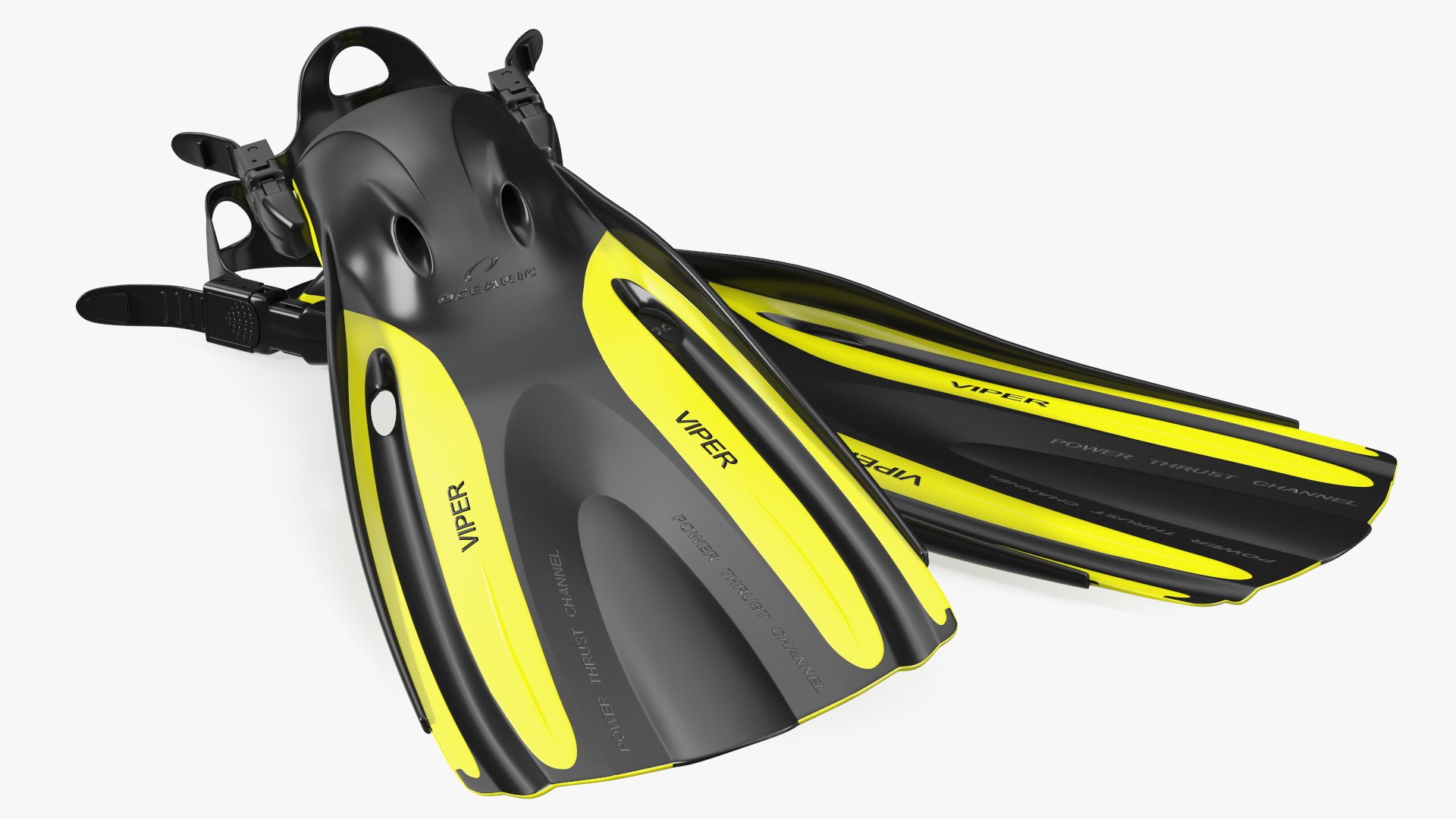 3D Oceanic Viper Open Heel Fins - TurboSquid 2139220
