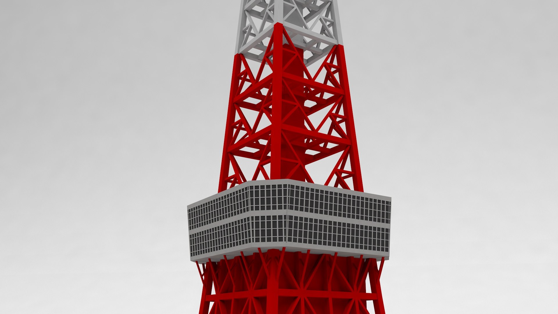 Tokyo Tower Model - TurboSquid 2017632
