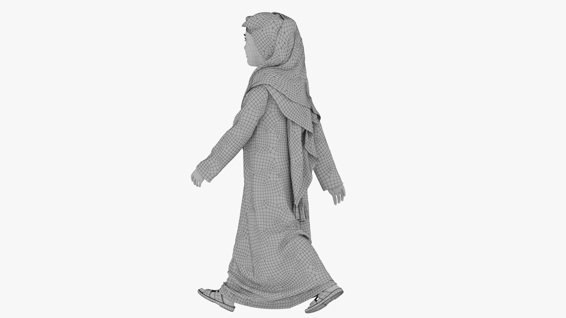 Arab Boy Walking 3D Model - TurboSquid 2199306