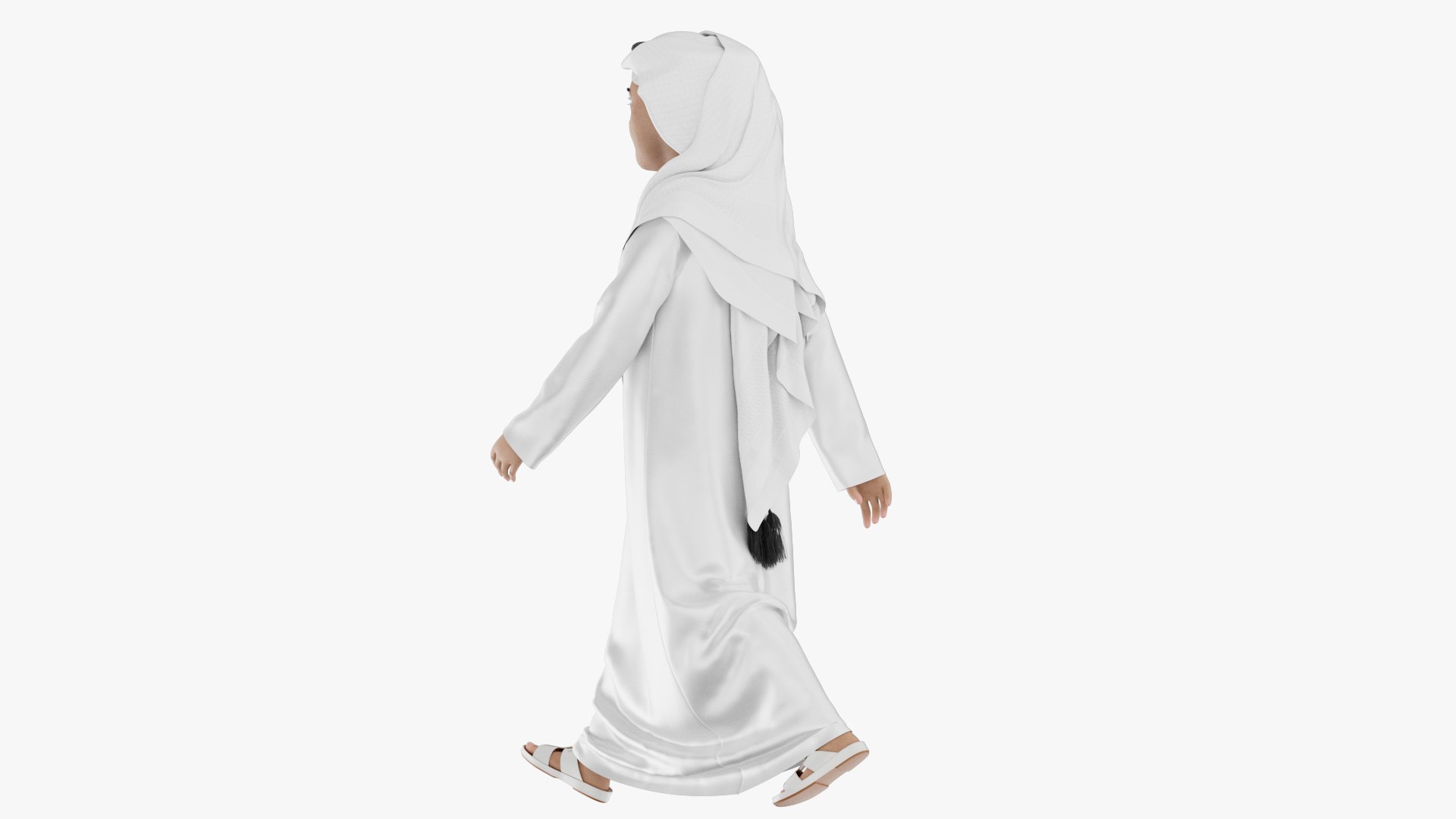 Arab Boy Walking 3D Model - TurboSquid 2199306