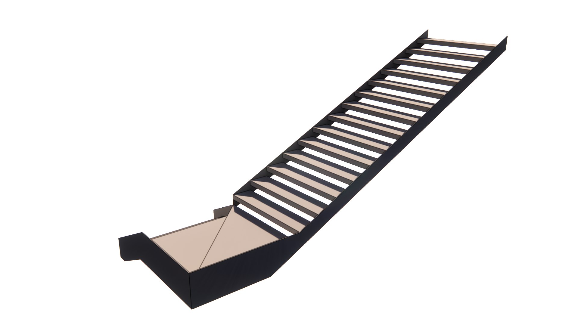 Modern Loft Staircase 3D Model - TurboSquid 2165525