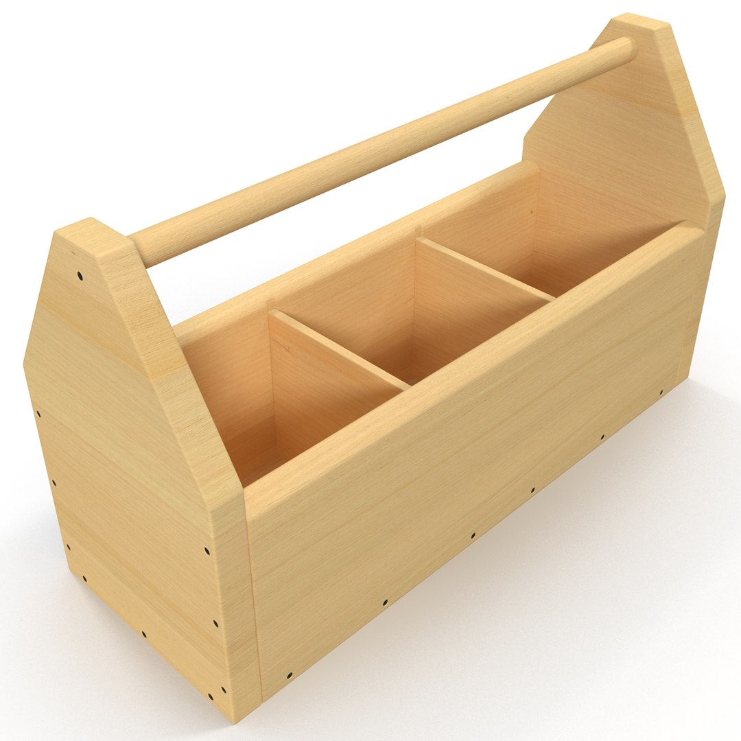 3d Model Wooden Tool Box
