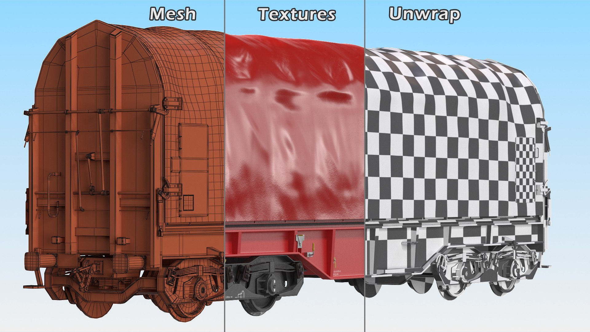 DB Cargo Coil Transporter Tarpaulin Freight Wagon Closed Clean 3D model - TurboSquid 1796063