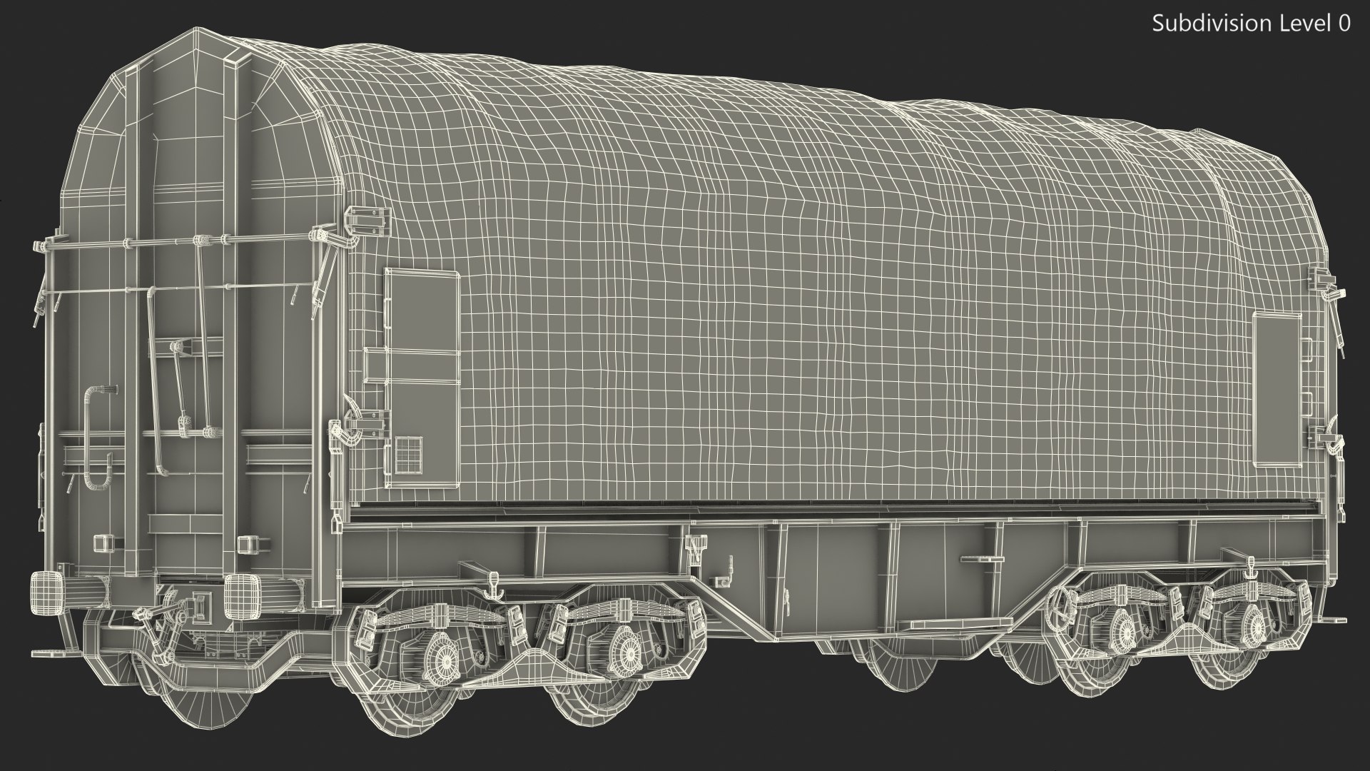DB Cargo Coil Transporter Tarpaulin Freight Wagon Closed Clean 3D model - TurboSquid 1796063