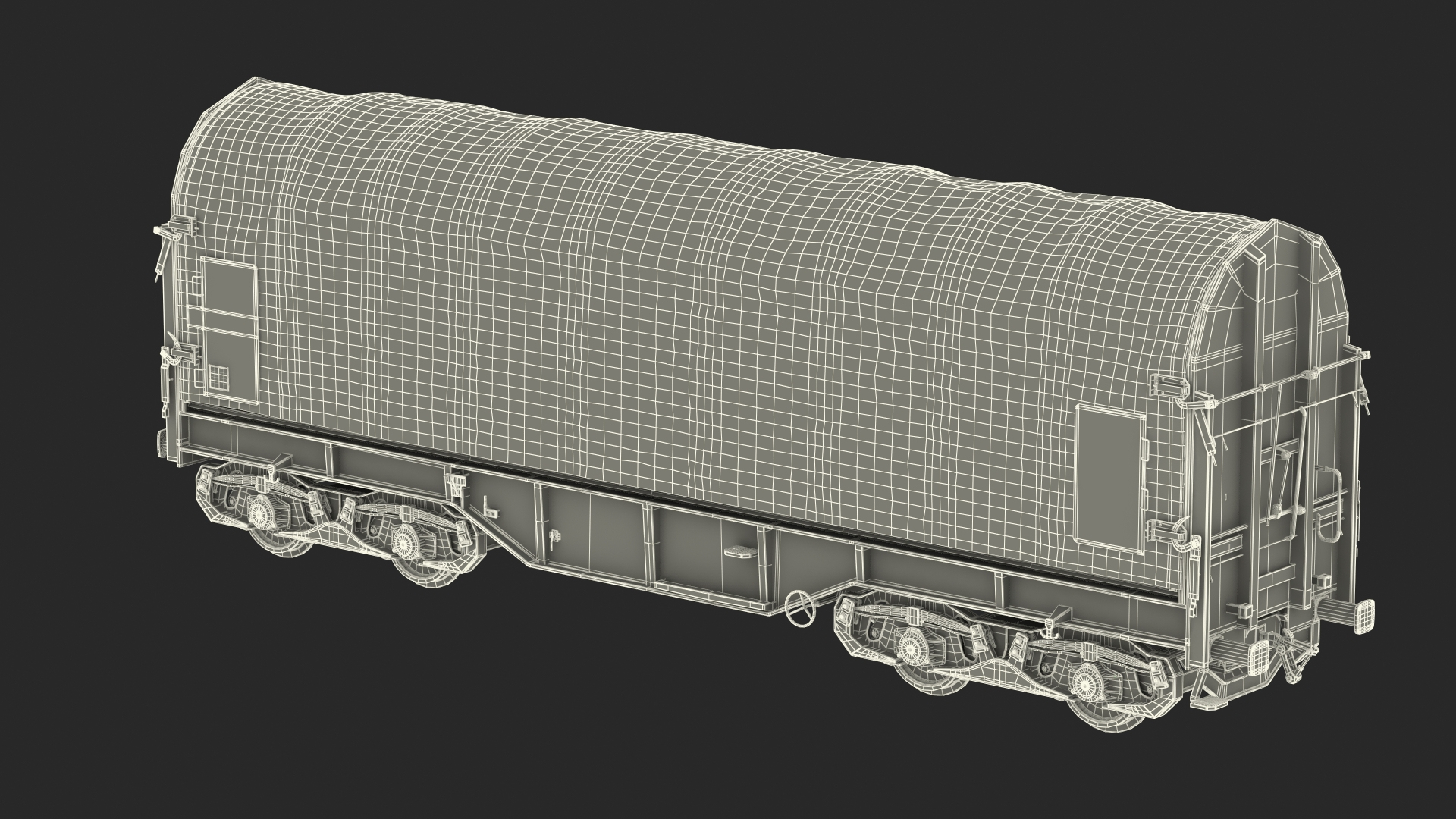 DB Cargo Coil Transporter Tarpaulin Freight Wagon Closed Clean 3D Model - TurboSquid 1796063