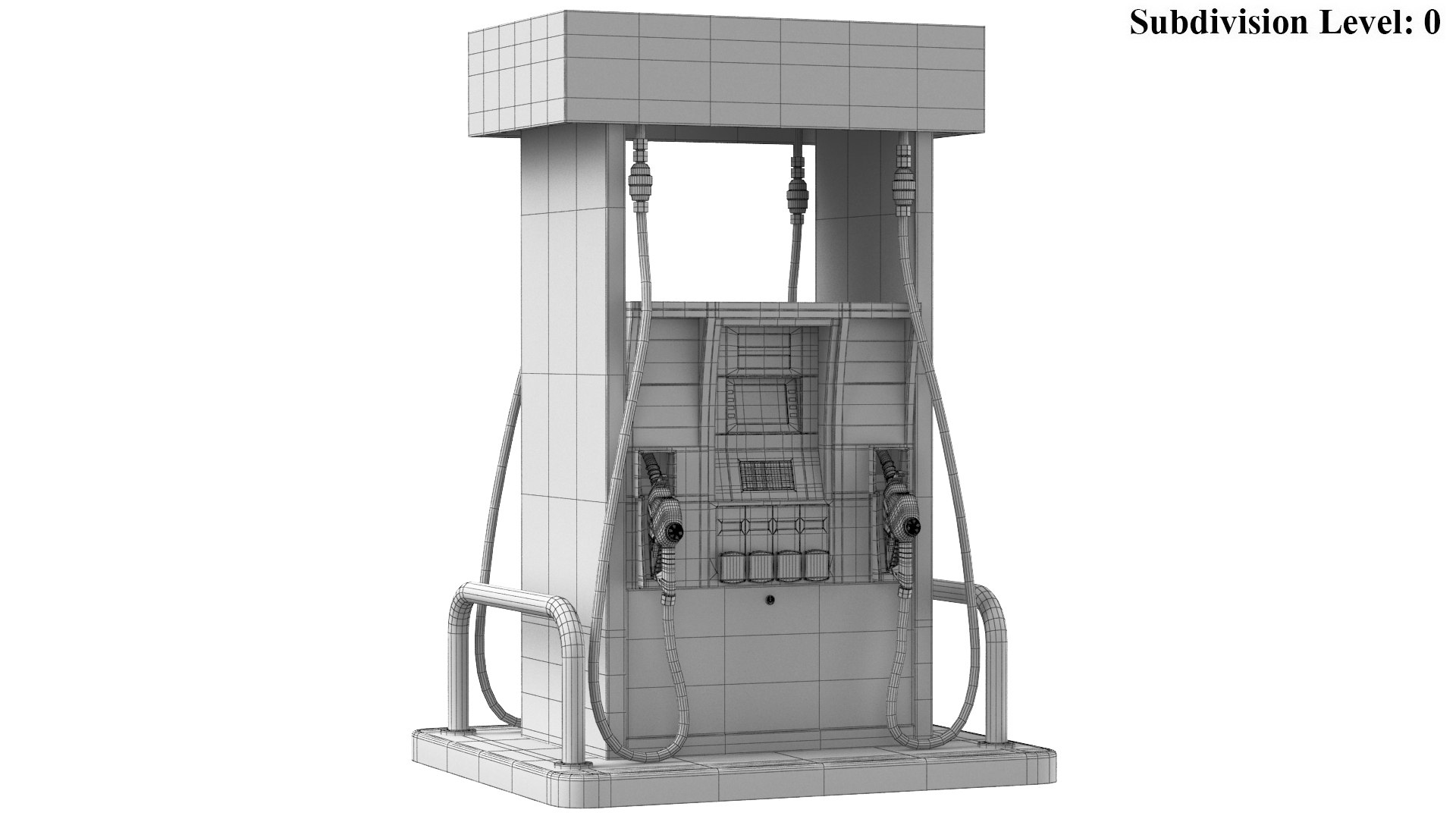 Detailed Fuel Gas Pump 3D Model - TurboSquid 2017997