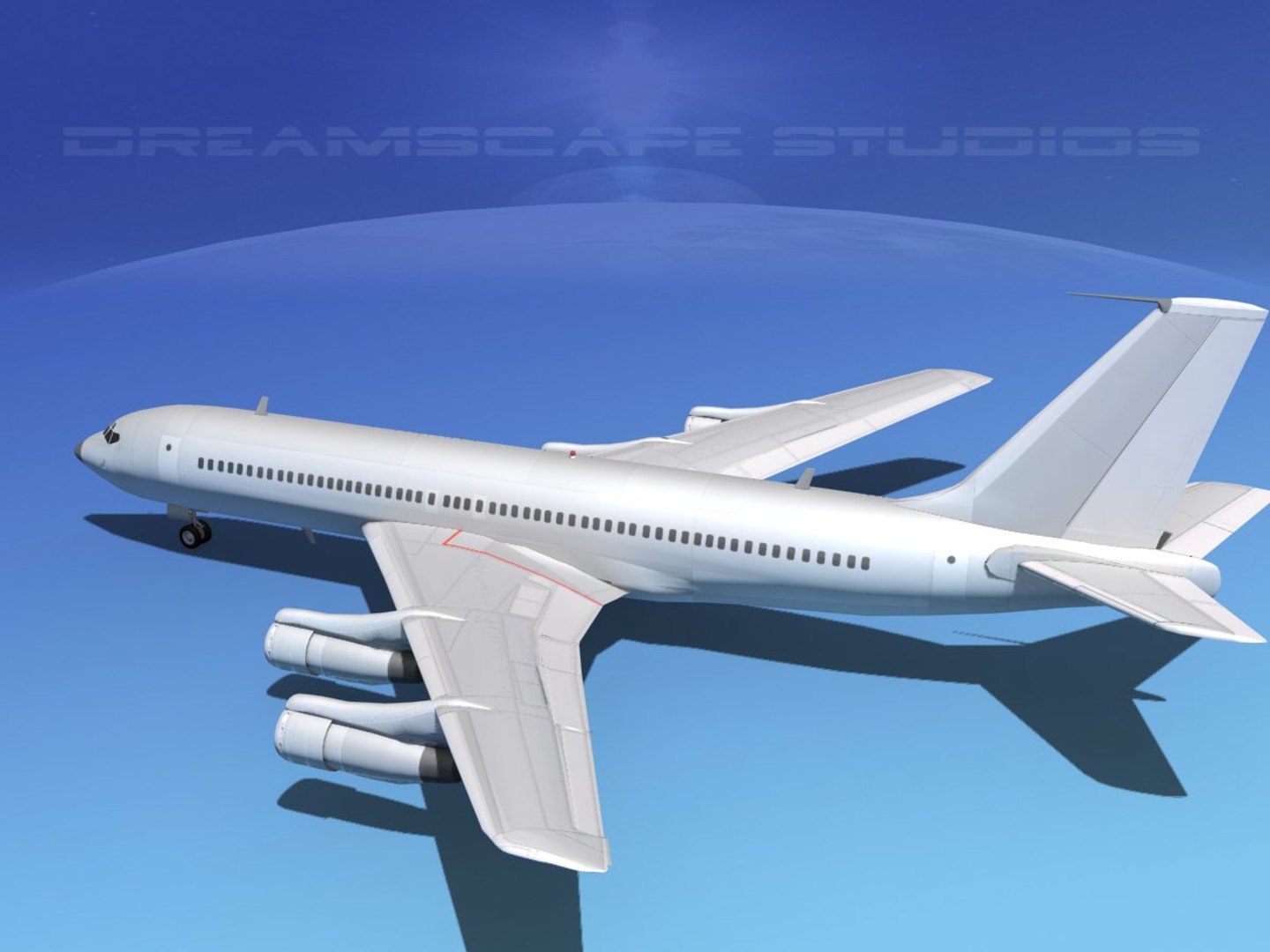 3d 707-320 Airlines Boeing 707