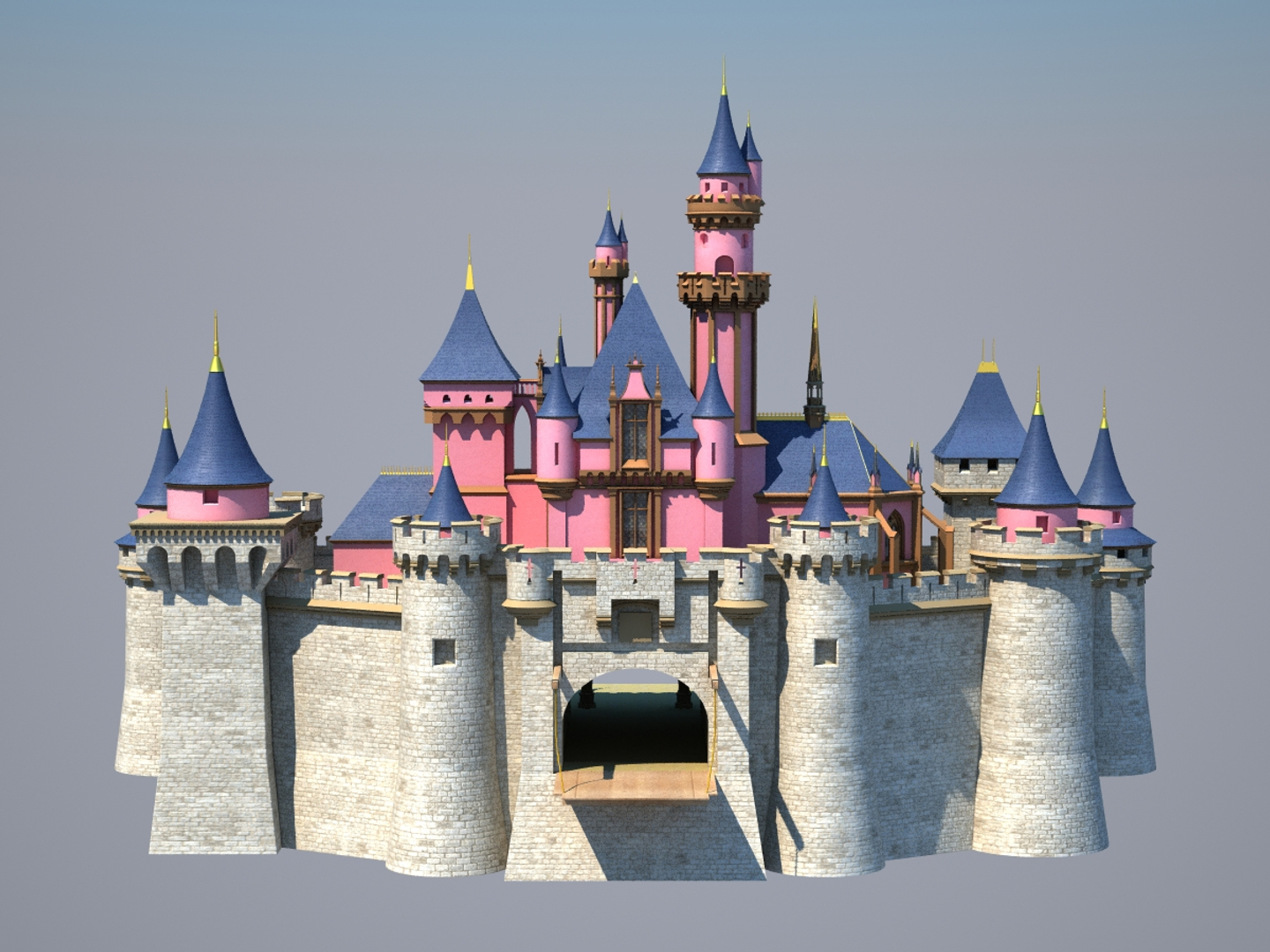 3d Fantasy Castle Model