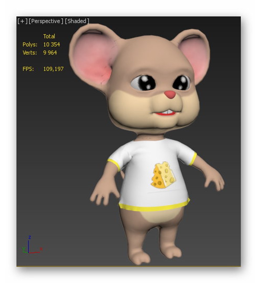 Mouse Cartoon Toon 3D Model - TurboSquid 1697739