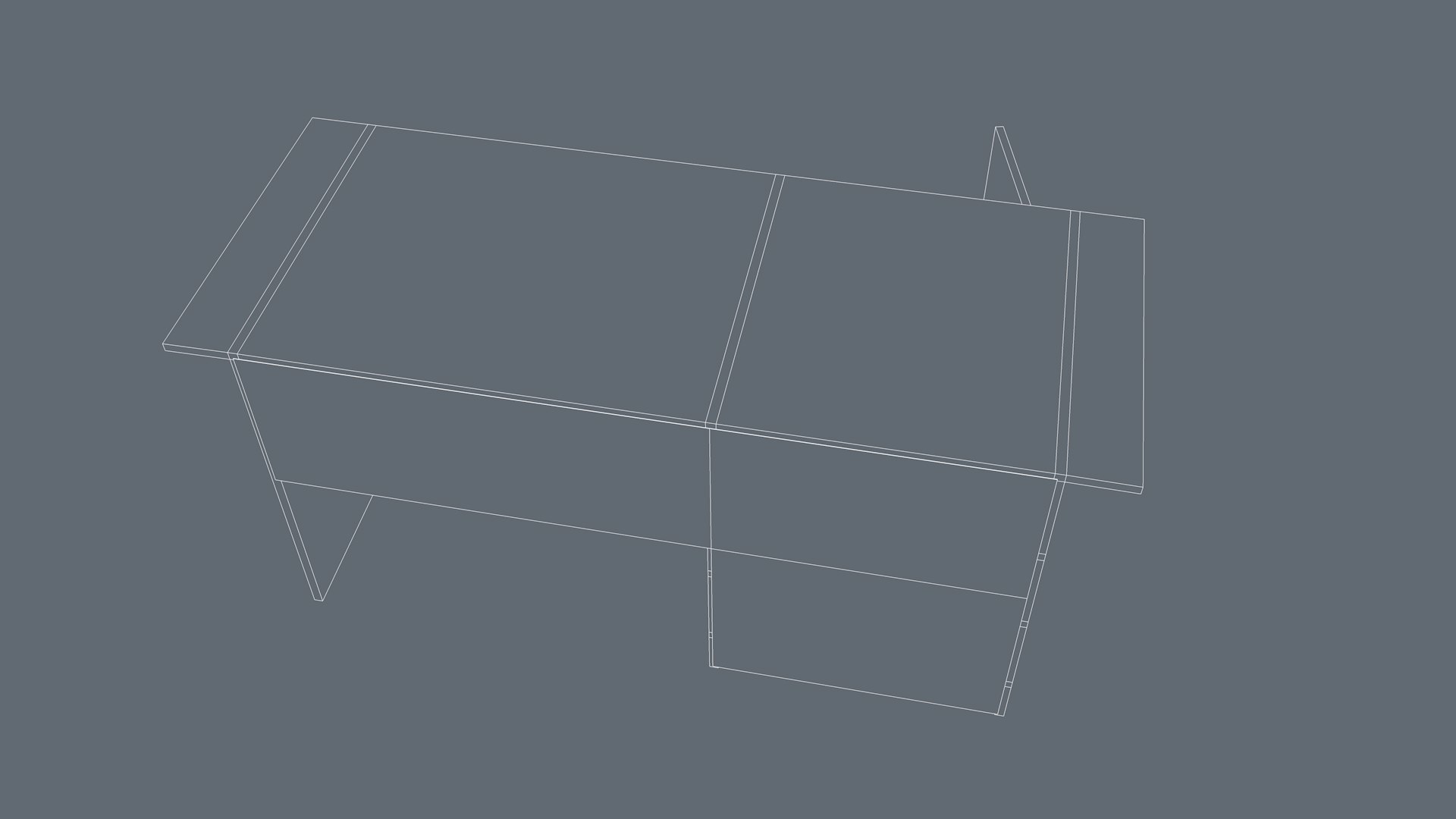 Office Table 3D - TurboSquid 2326603