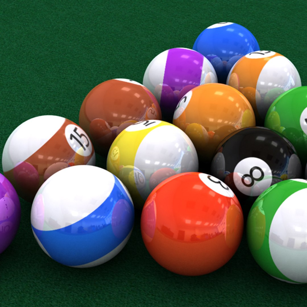 3ds Max Photorealistic Billiard Balls