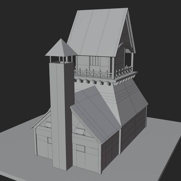 3D Medieval House Base Mesh model - TurboSquid 1775364