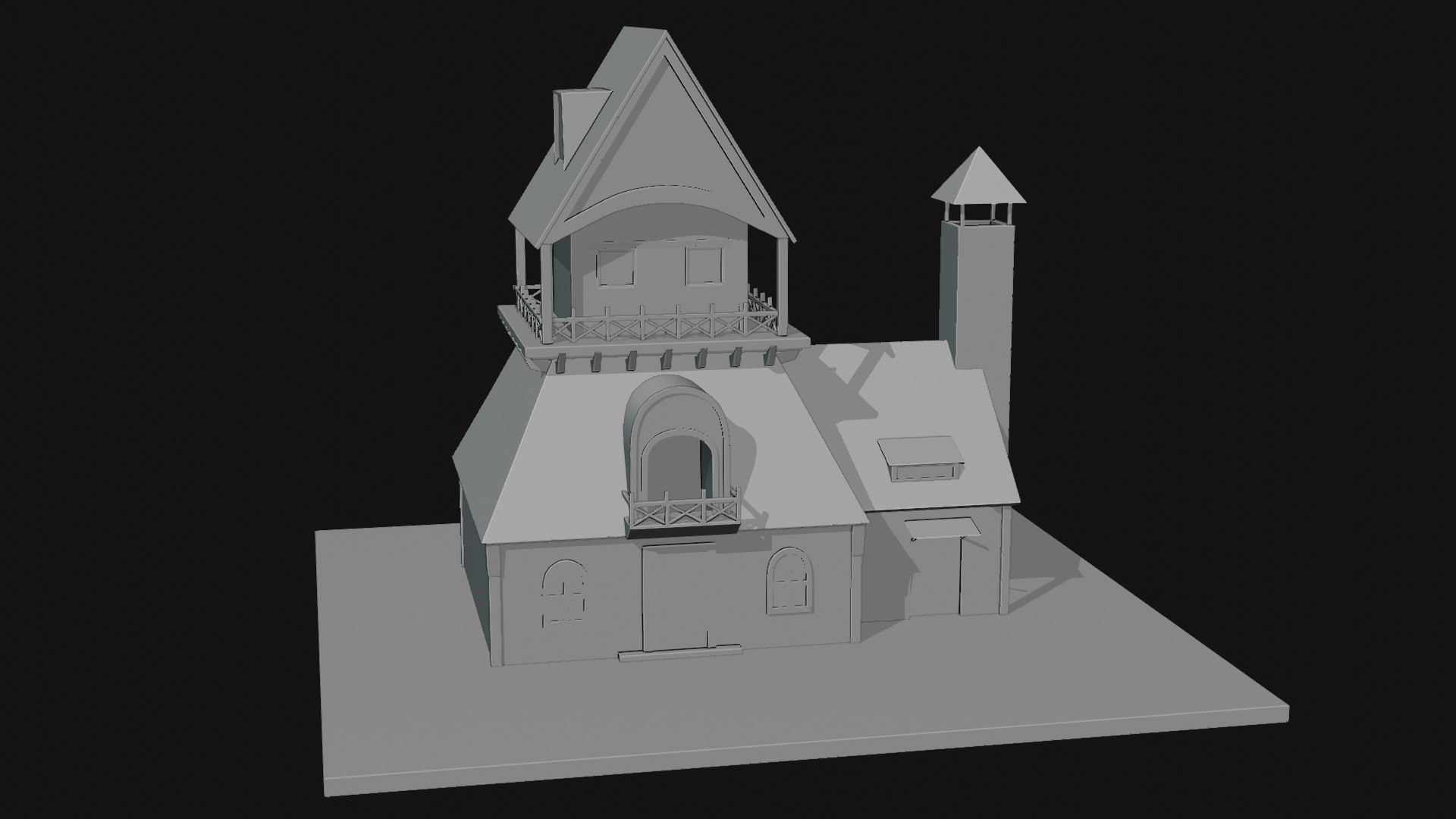 3D Medieval House Base Mesh Model - TurboSquid 1775364