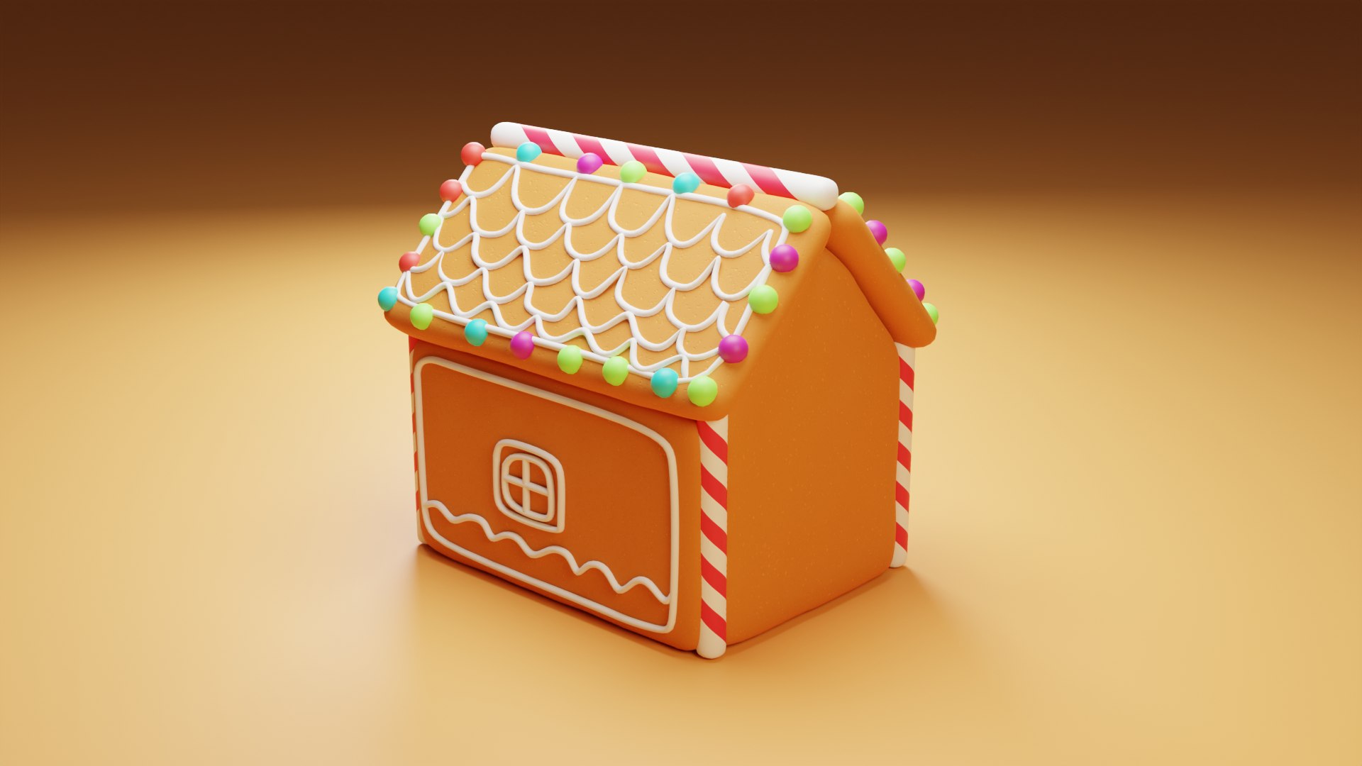 3D Model Gingerbread House - TurboSquid 2157222
