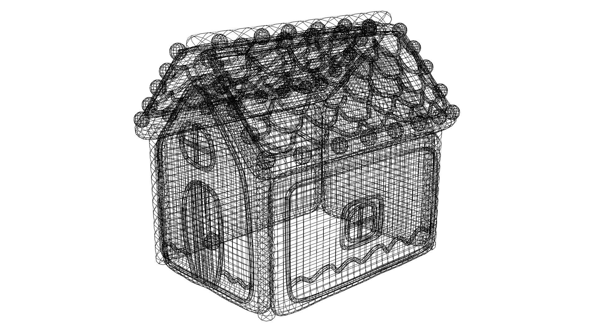 3D Model Gingerbread House - TurboSquid 2157222