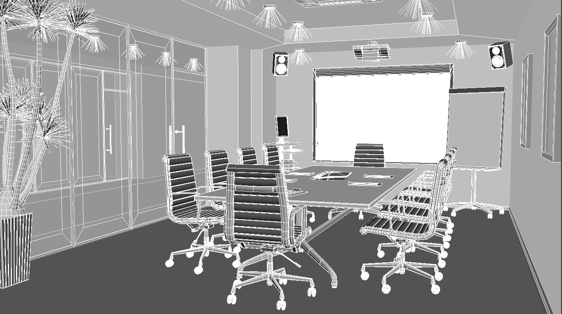 3D Conference Large Meeting - TurboSquid 1603591