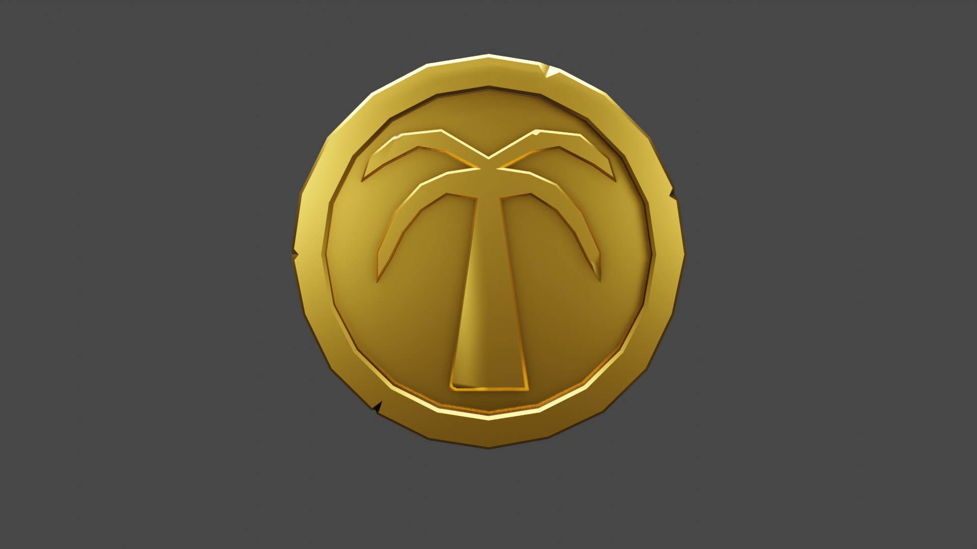 Double Sided Palm Tree Doubloon 3D Model - TurboSquid 2071967