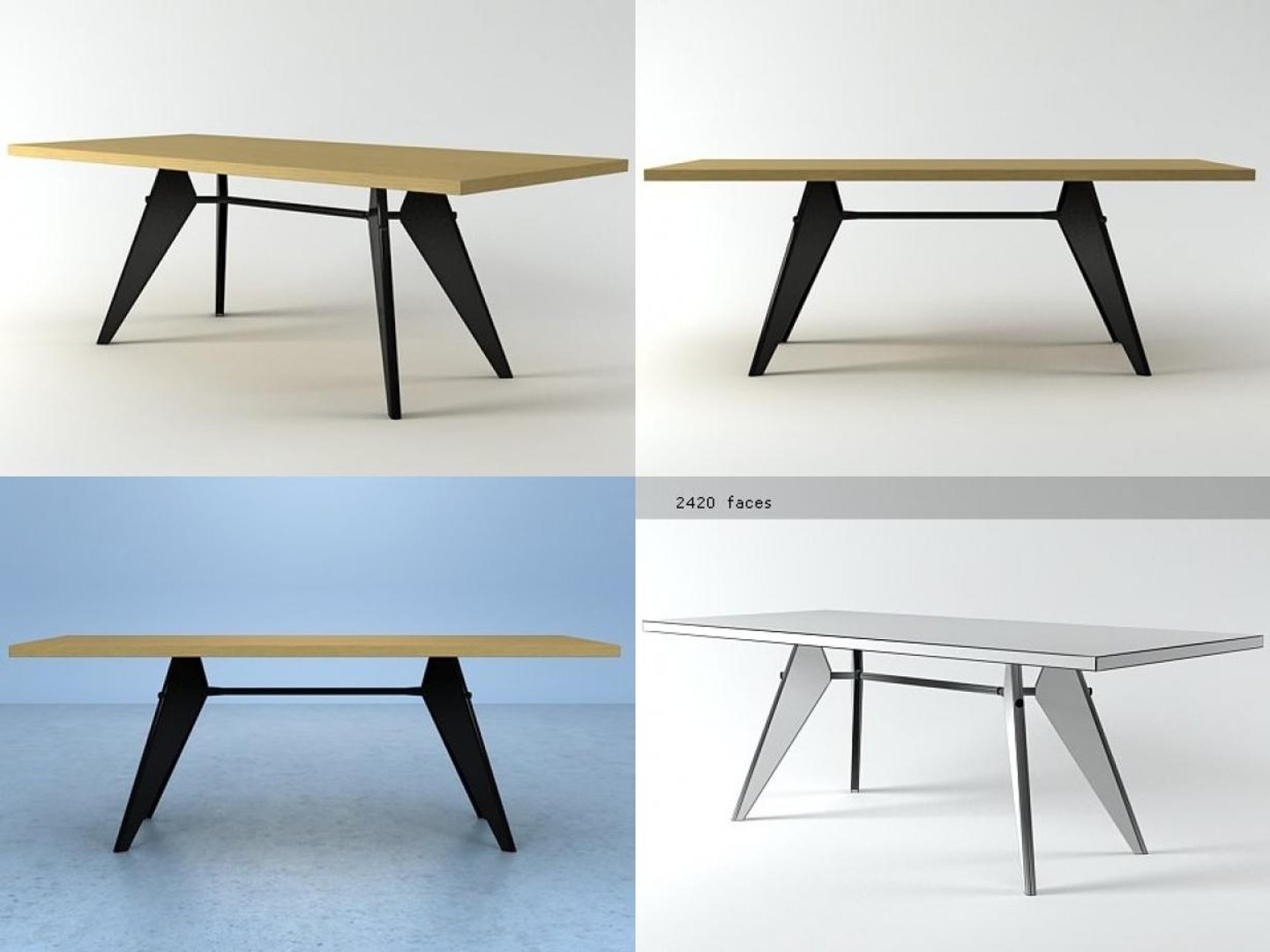 Em Table 3D Model - TurboSquid 1183598