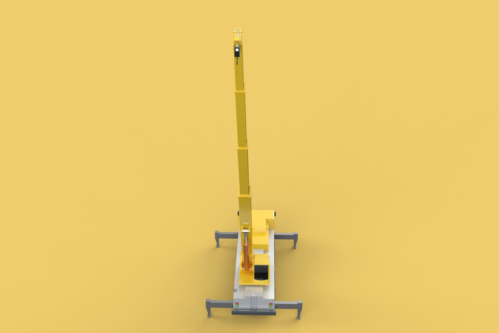 3D LIEBHERR LTM 1070 TELESCOPIC MOBILE CRANE EXTENDED BOOM TRUCK ...