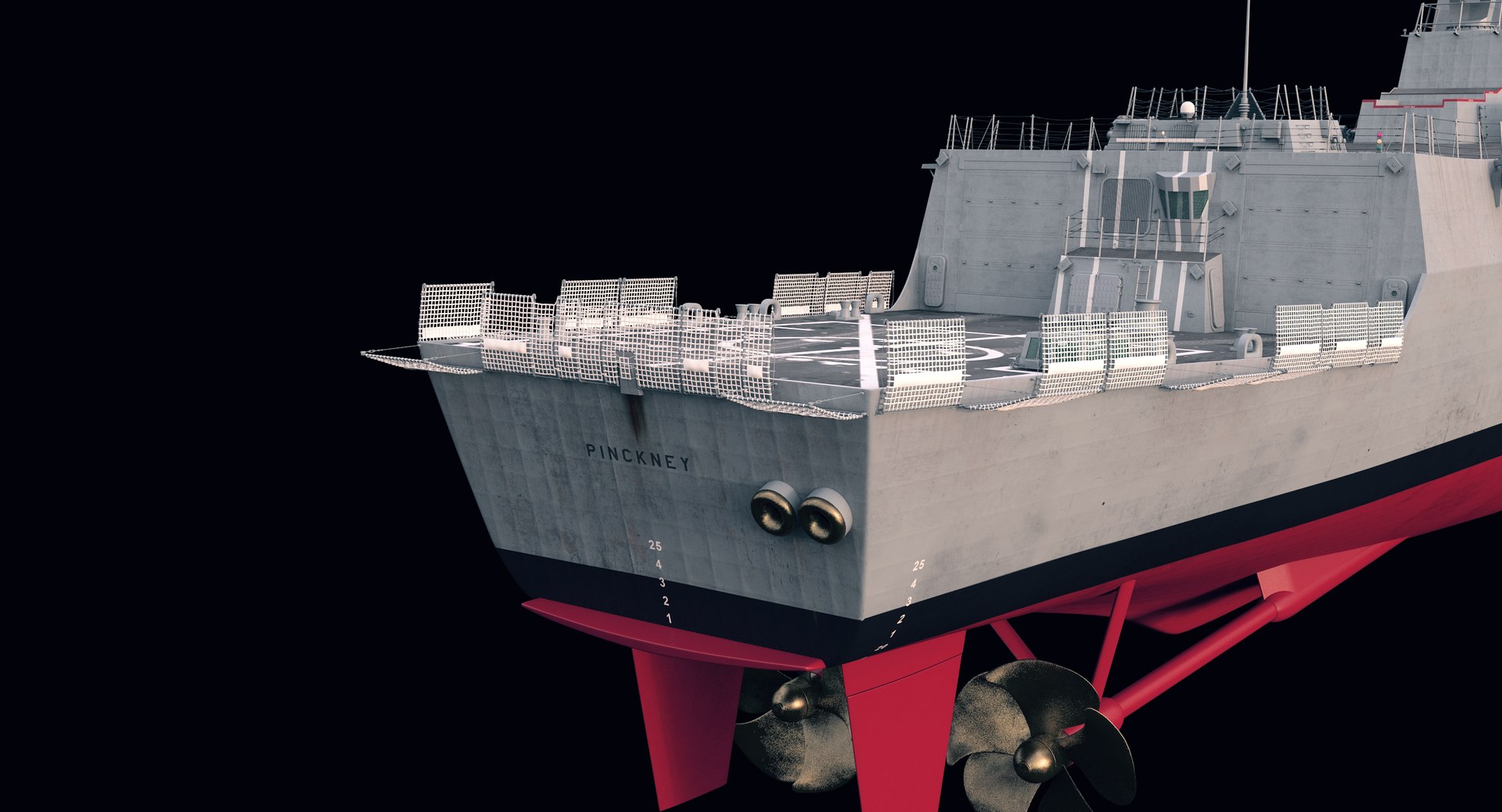 3d Model Uss Ddg 91