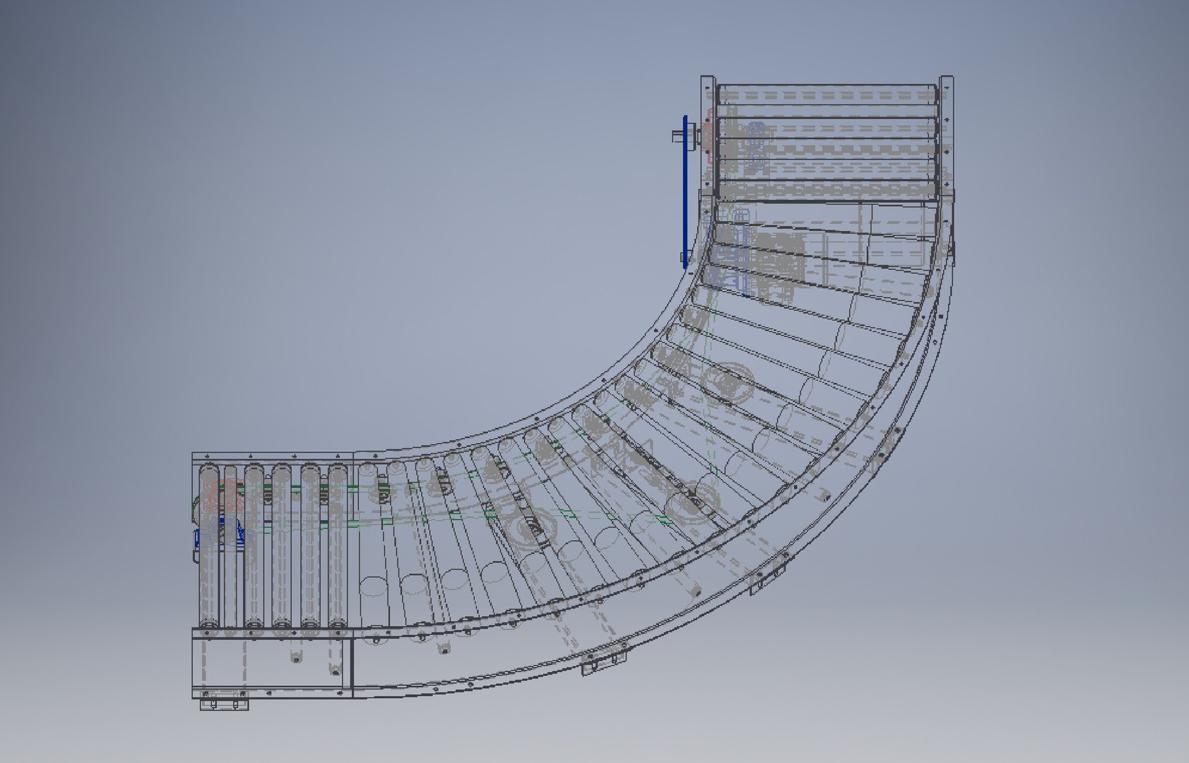 3D Curve Belt Conveyor 3D CAD Model model - TurboSquid 1976858