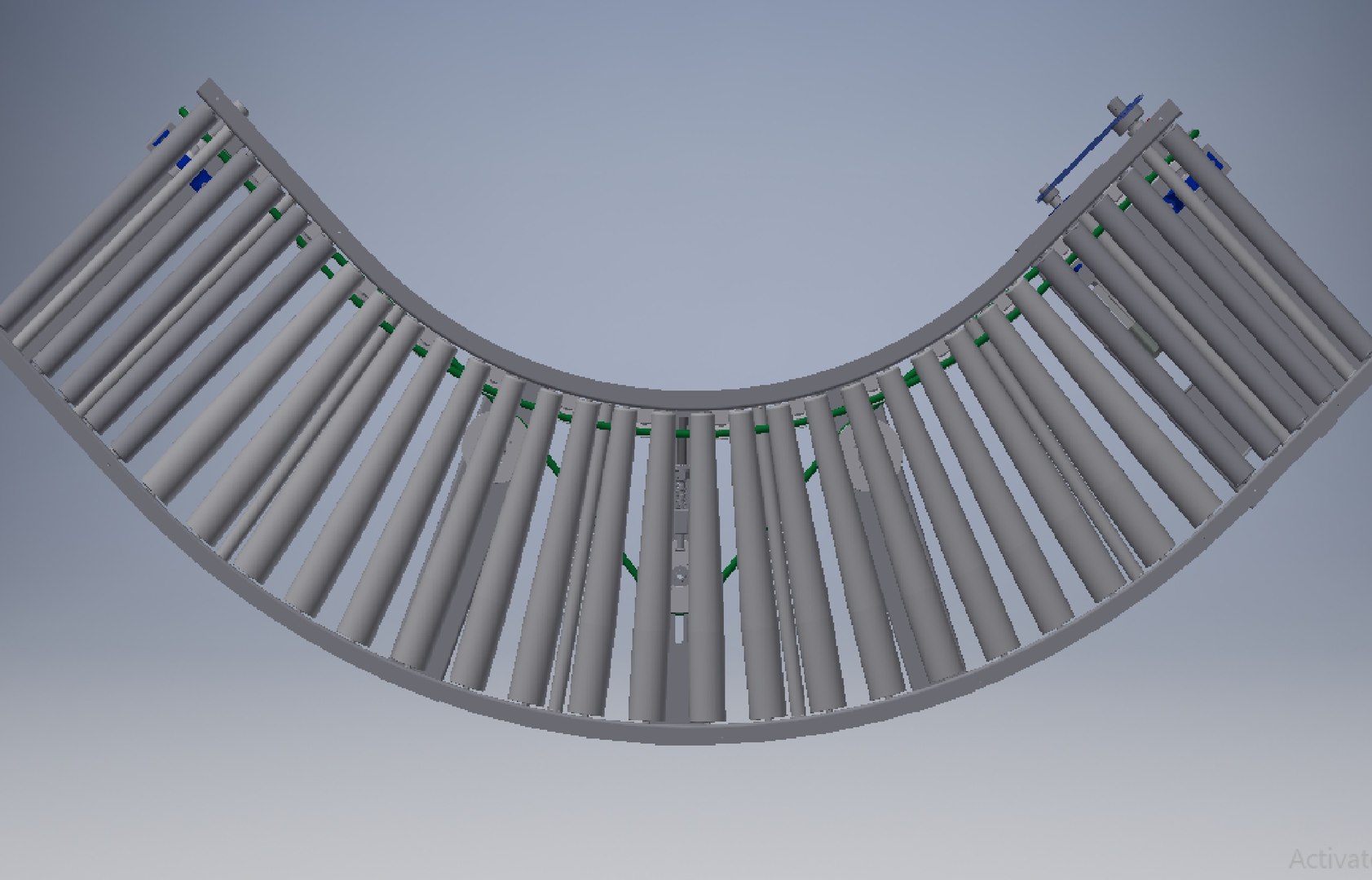 3D Curve Belt Conveyor 3D CAD Model model - TurboSquid 1976858