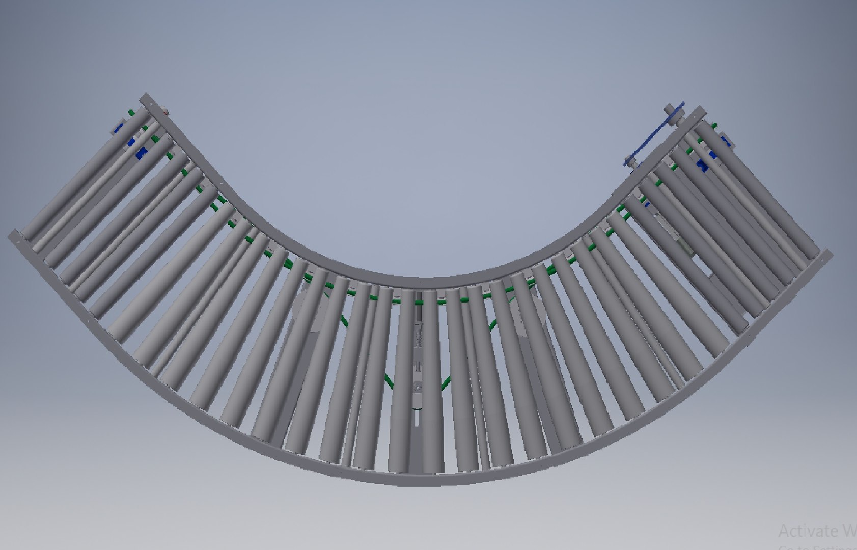 3D Curve Belt Conveyor 3D CAD Model Model - TurboSquid 1976858