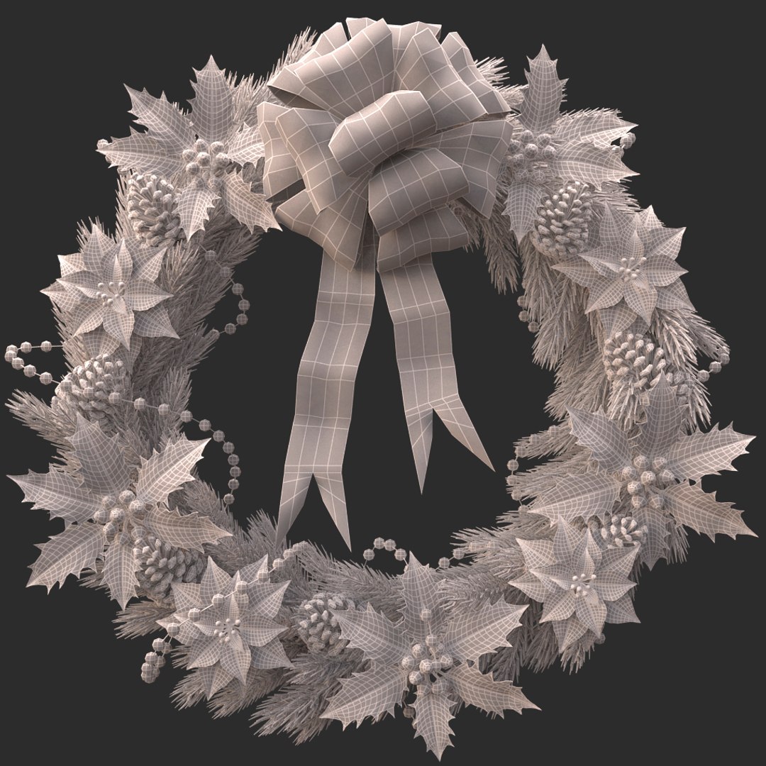 3d Christmas Wreath V3