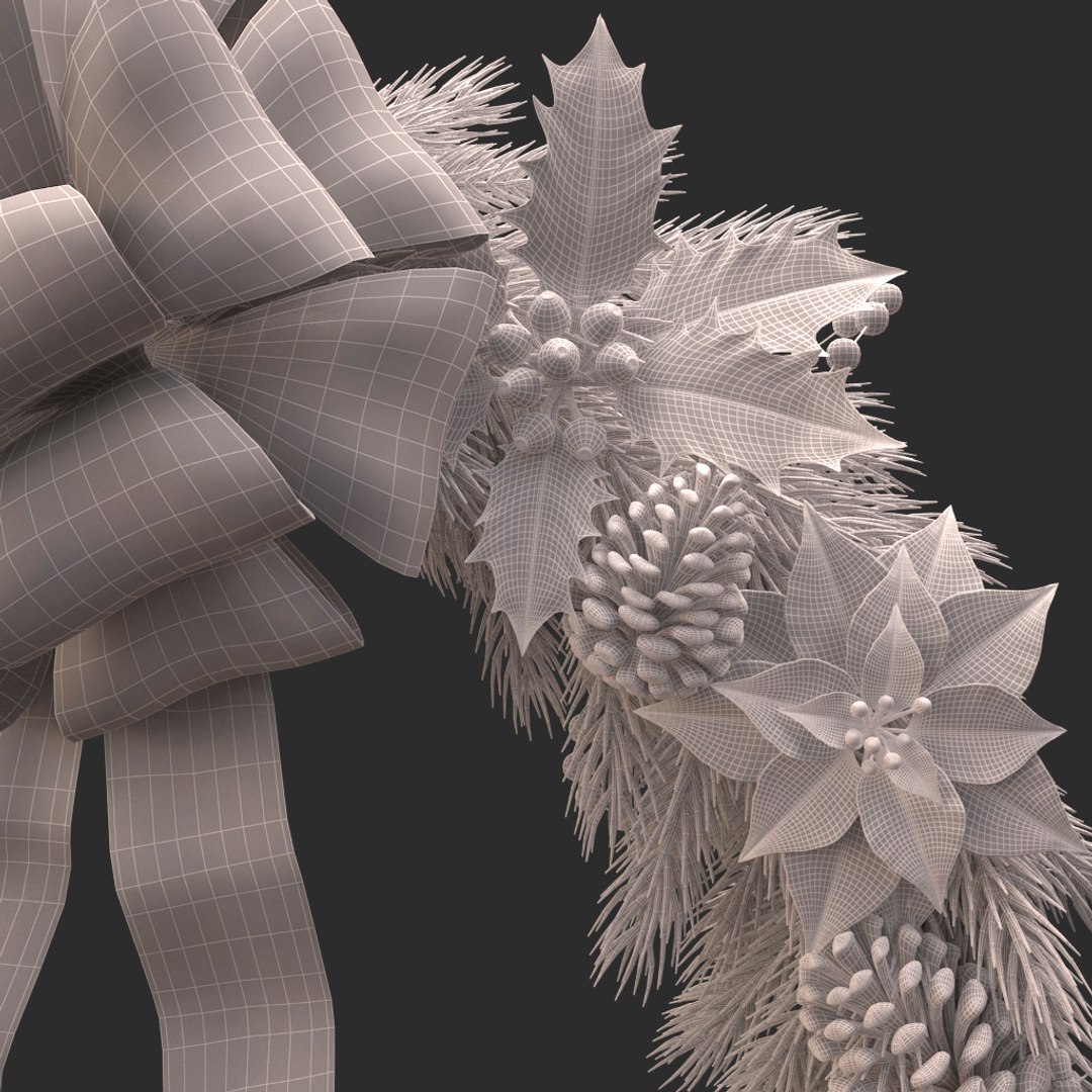 3d Christmas Wreath V3