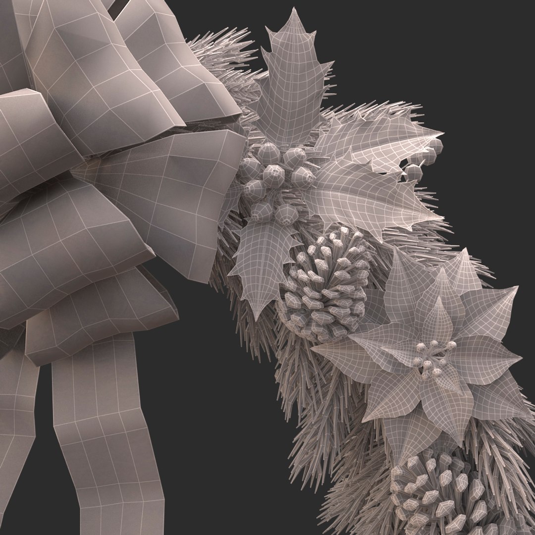 3d Christmas Wreath V3