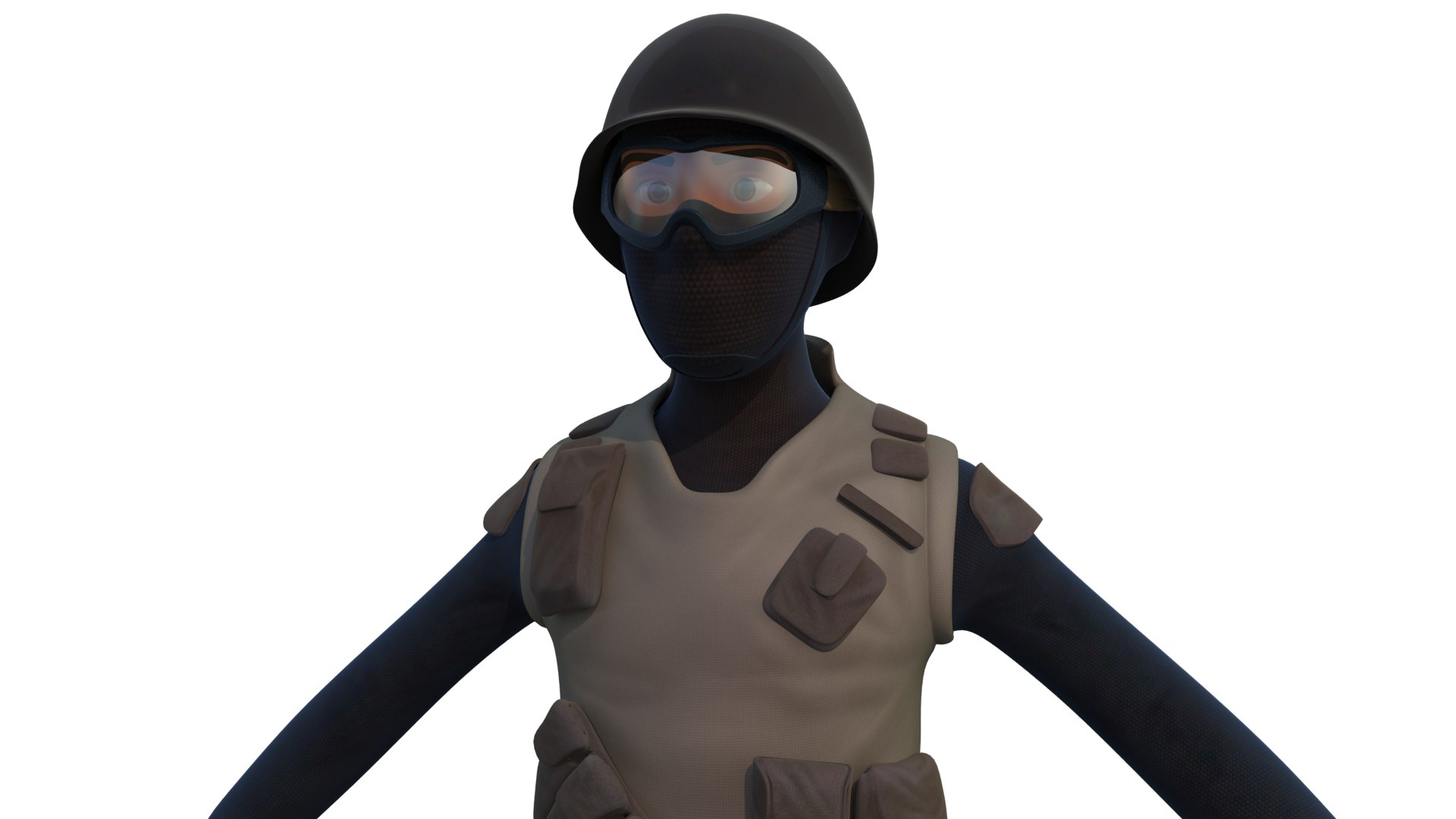 Swat Character 3D - TurboSquid 1367380