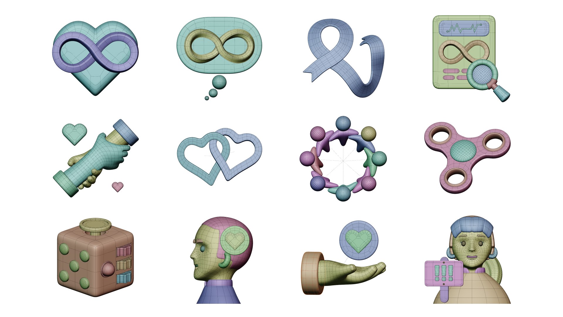 Autism Day 3D Collection 3D Model - TurboSquid 2377684