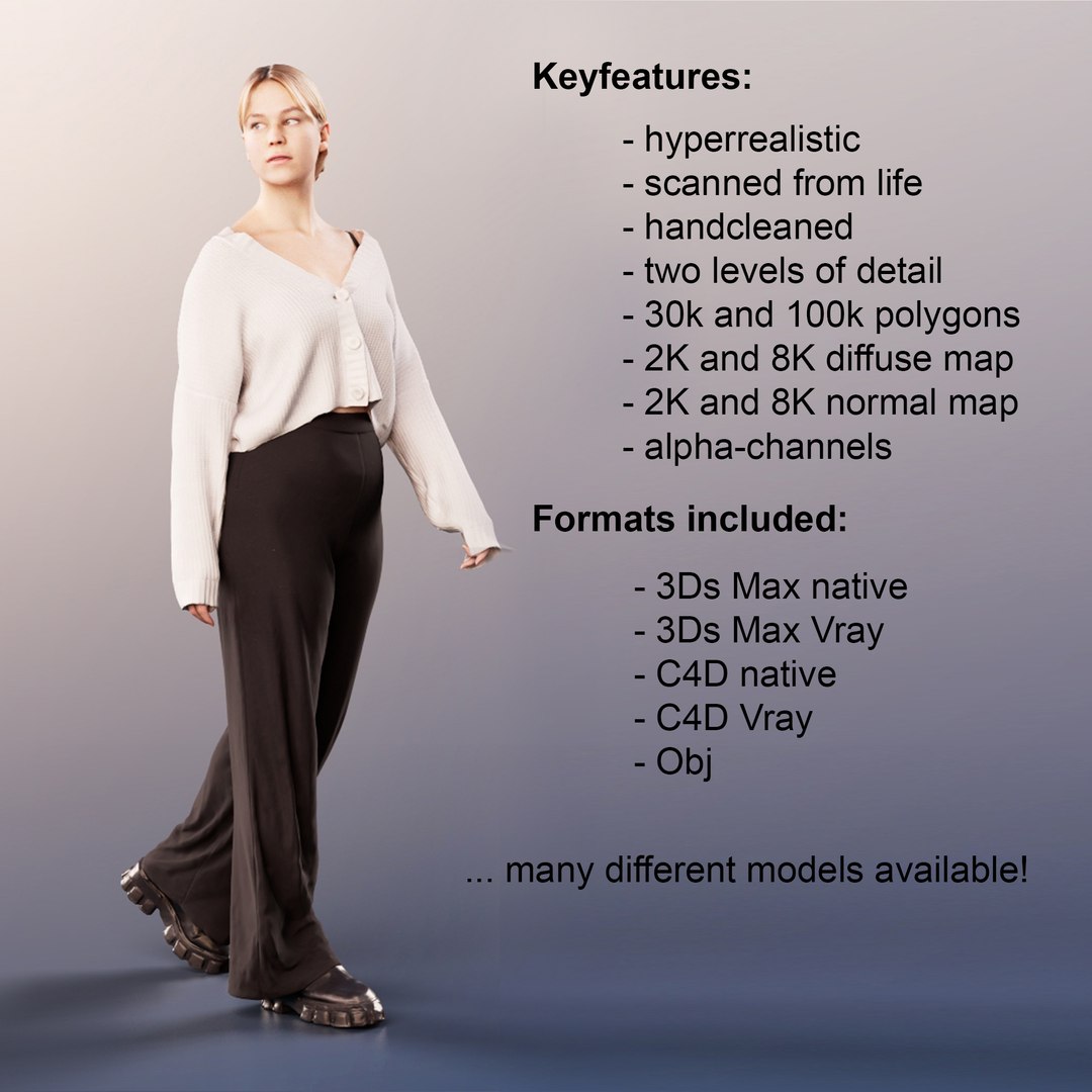 Woman Walking Model - TurboSquid 1705991
