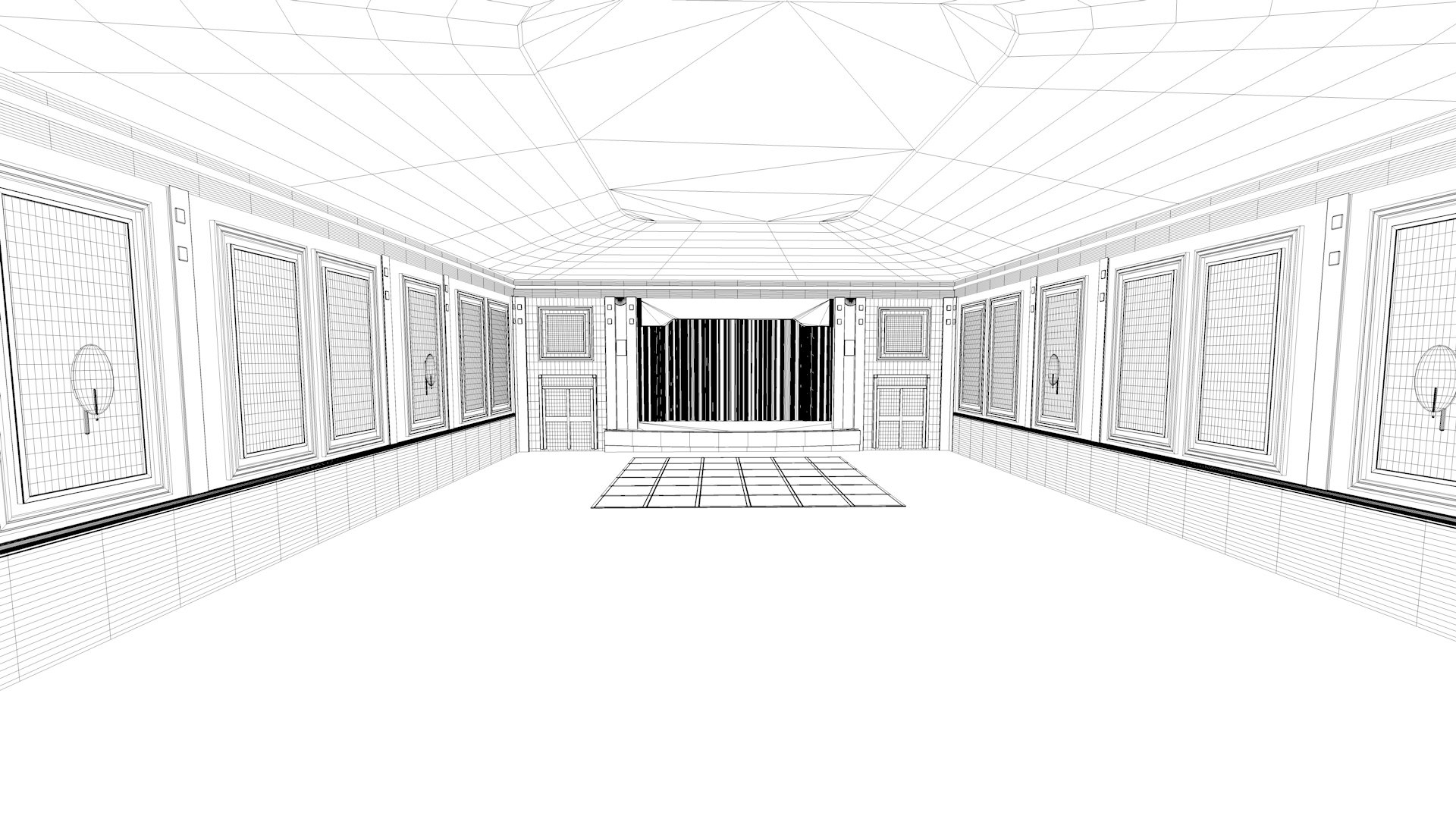 Ballroom 3D Model - TurboSquid 2107029