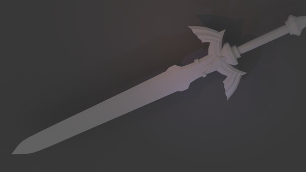 3d master sword zelda model