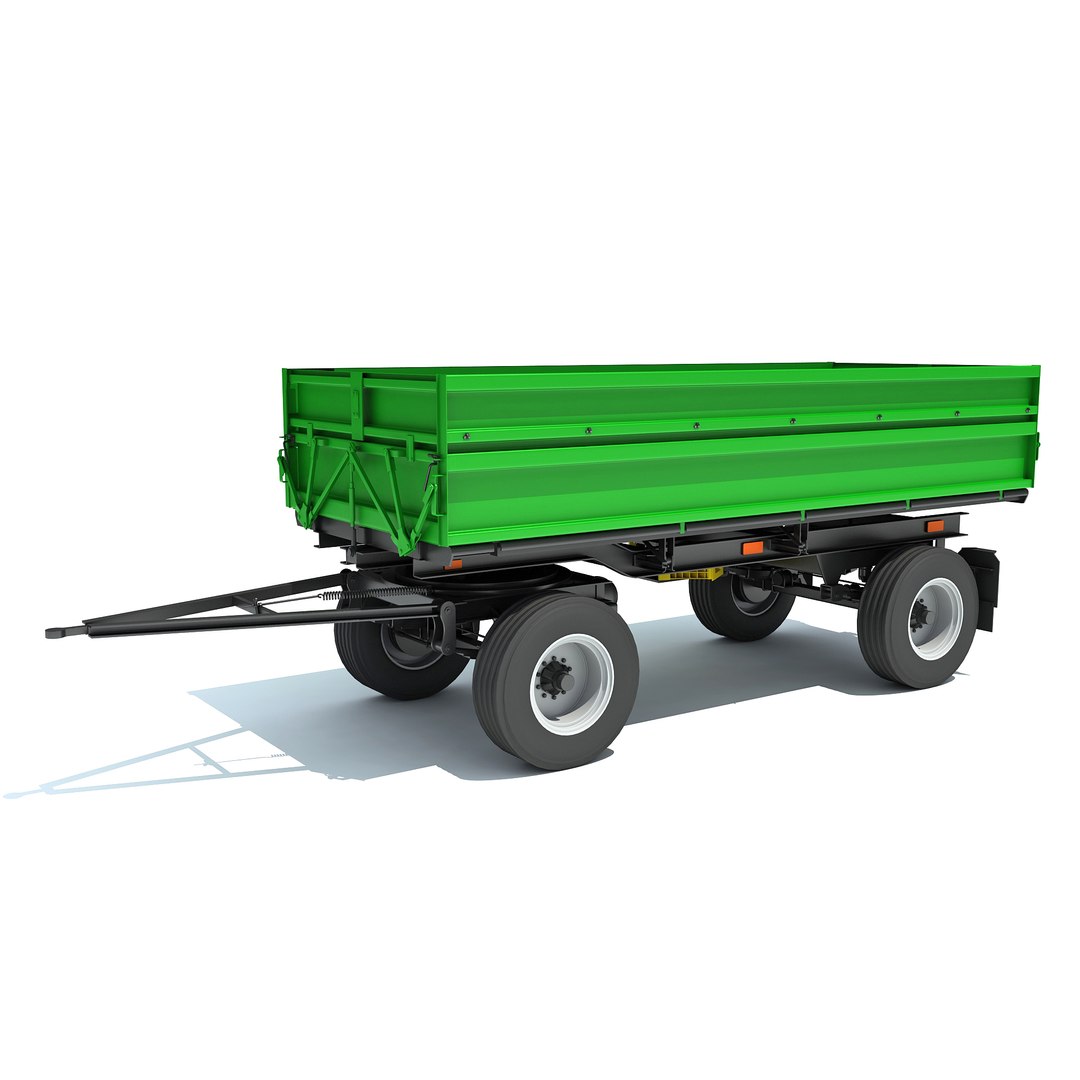 3D Farm Trailer Model - TurboSquid 2031648