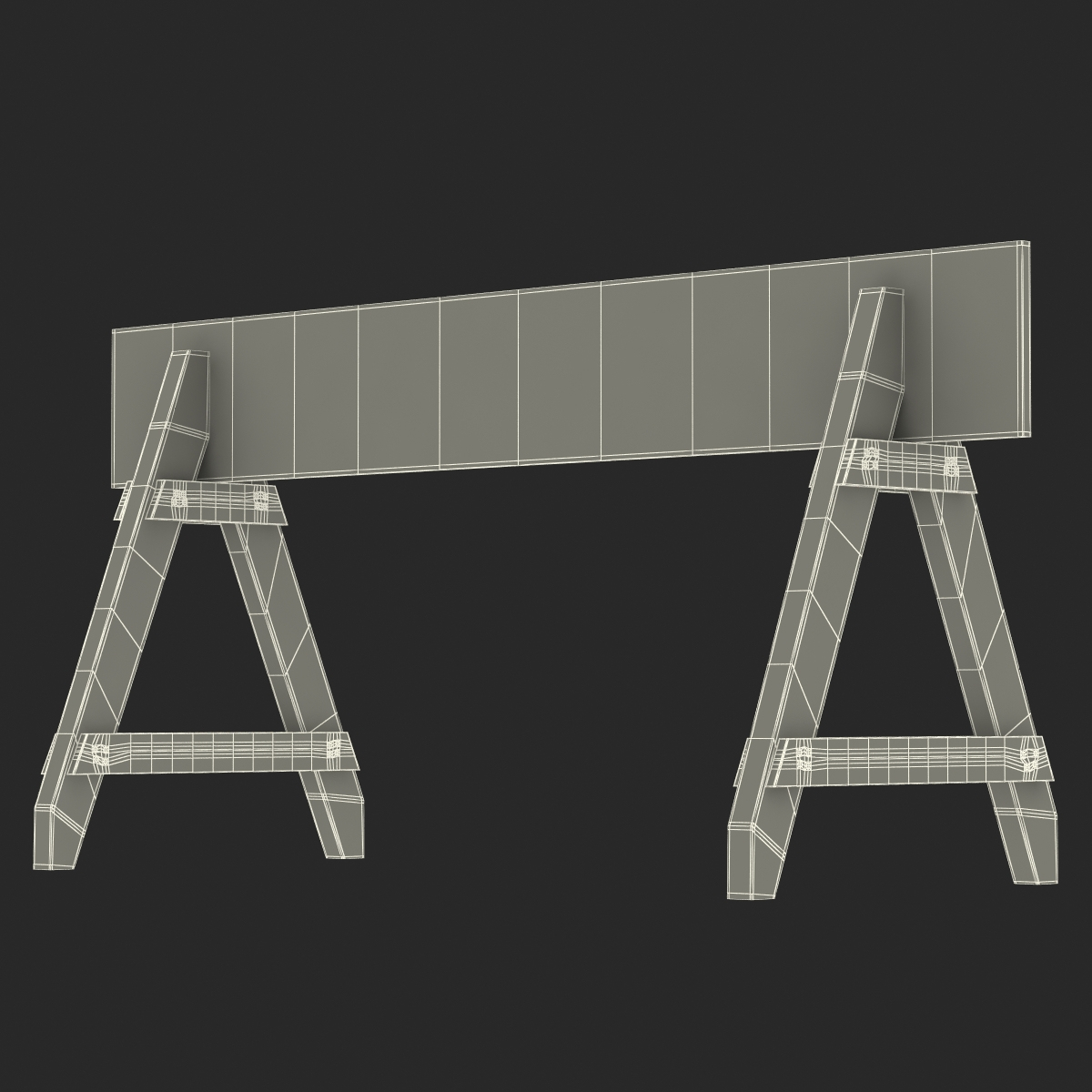 3d nypd police crowd barrier model