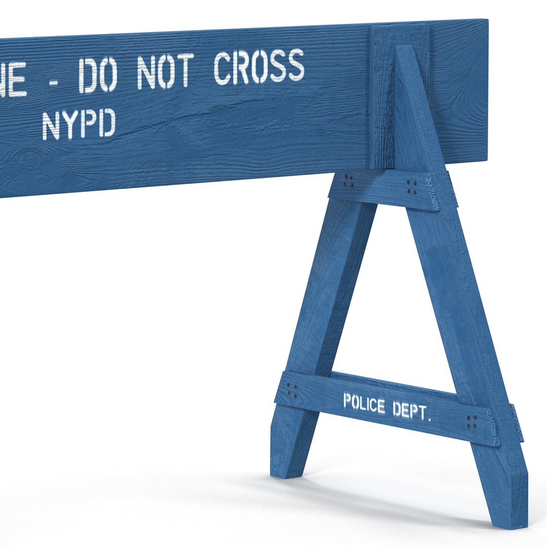 3d Nypd Police Crowd Barrier Model