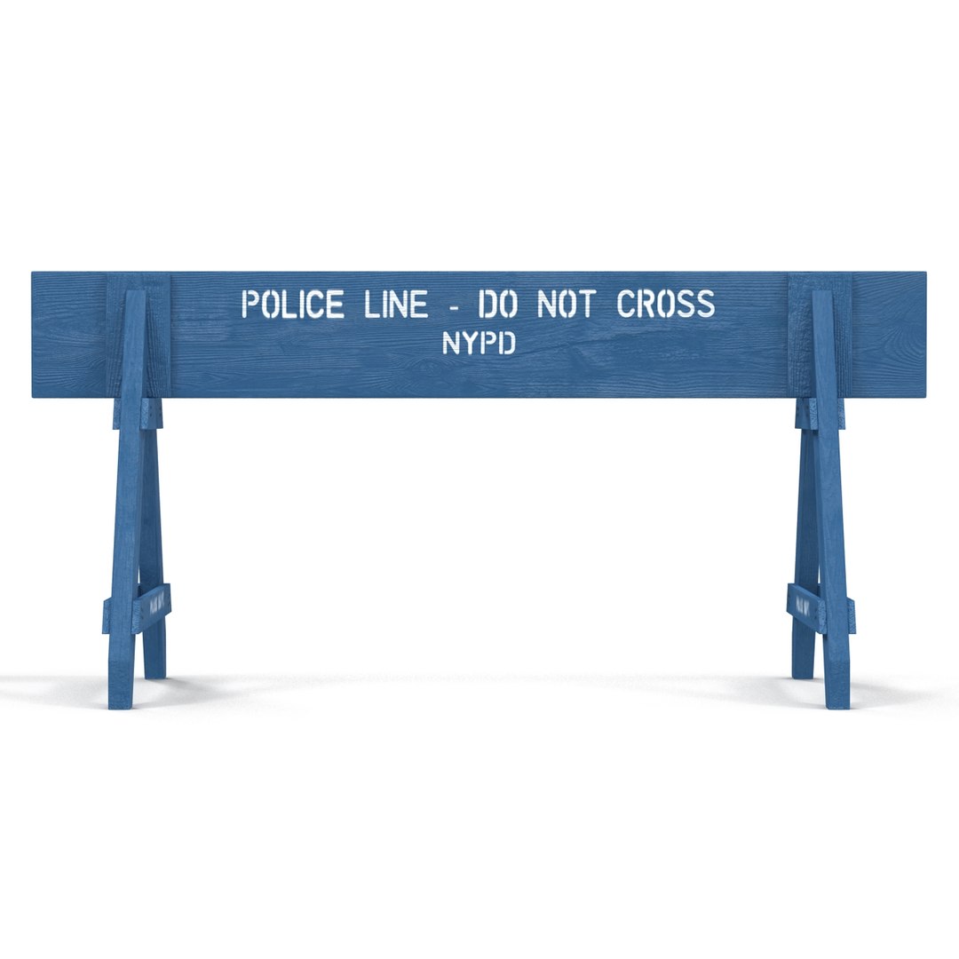 3d Nypd Police Crowd Barrier Model