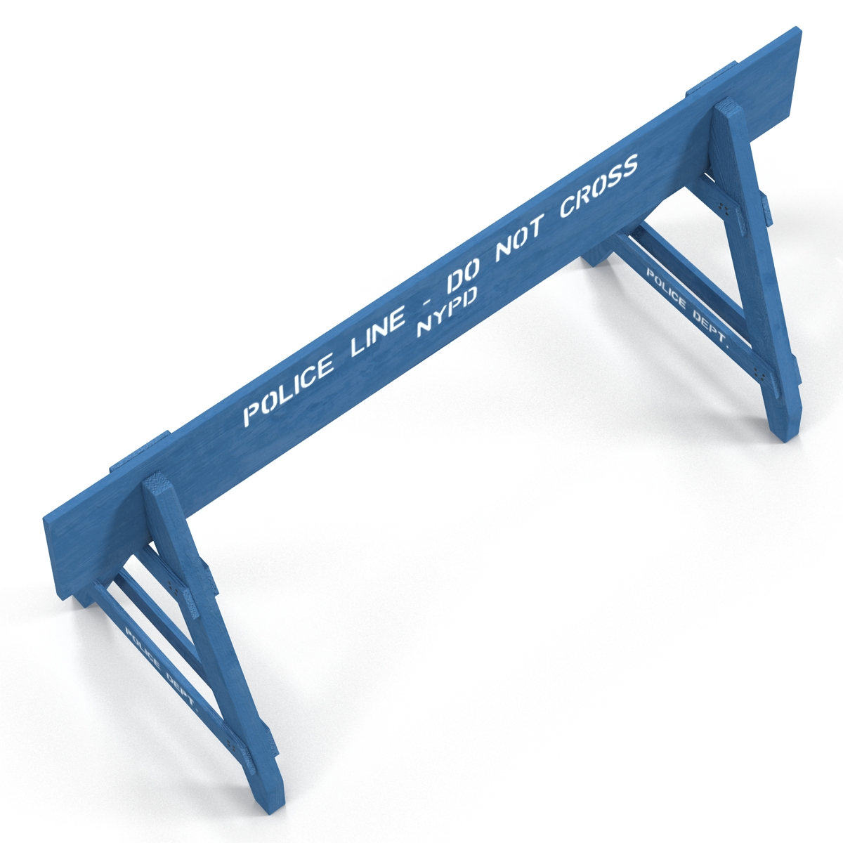 3d nypd police crowd barrier model