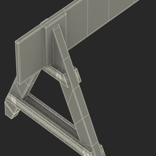 3d nypd police crowd barrier model