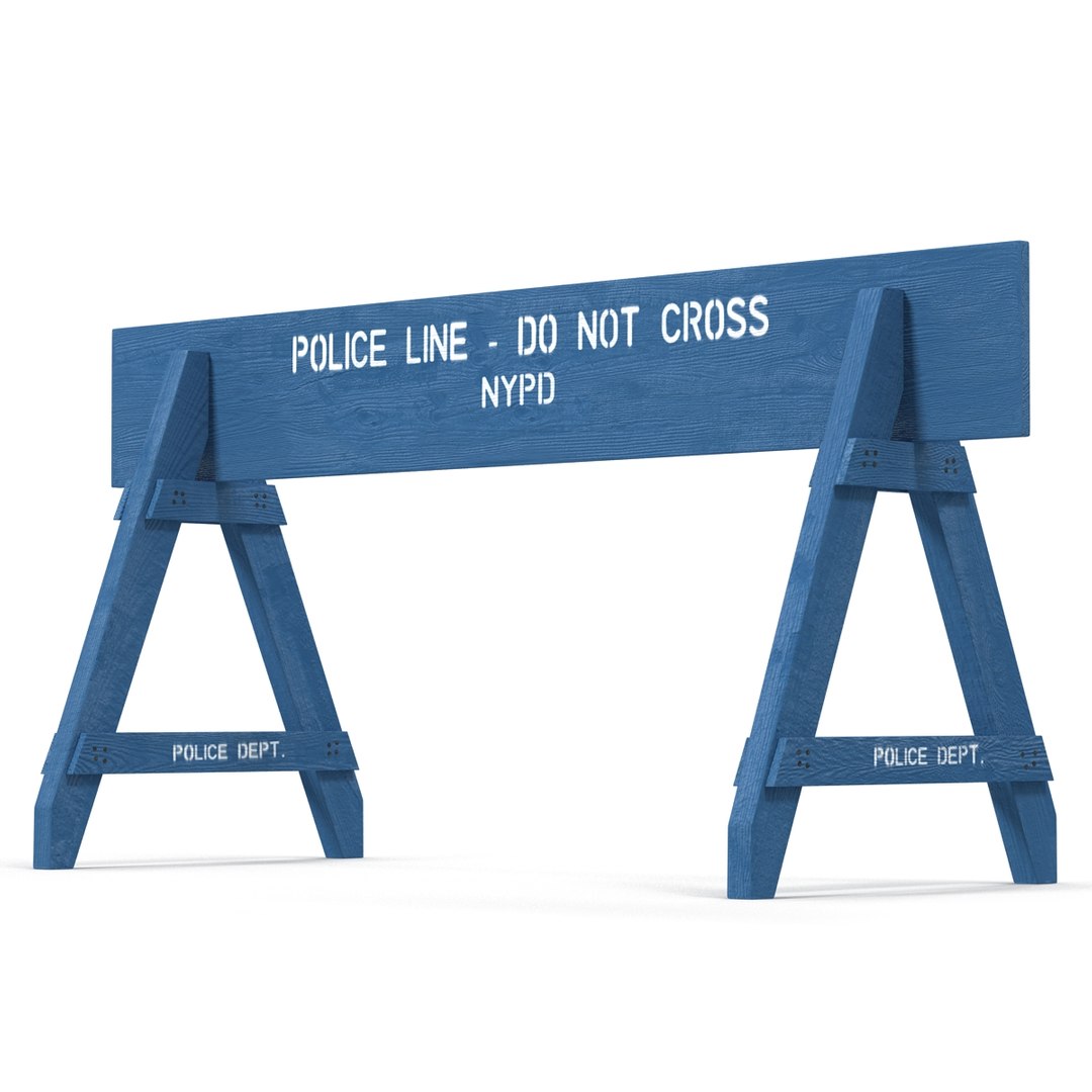 3d Nypd Police Crowd Barrier Model