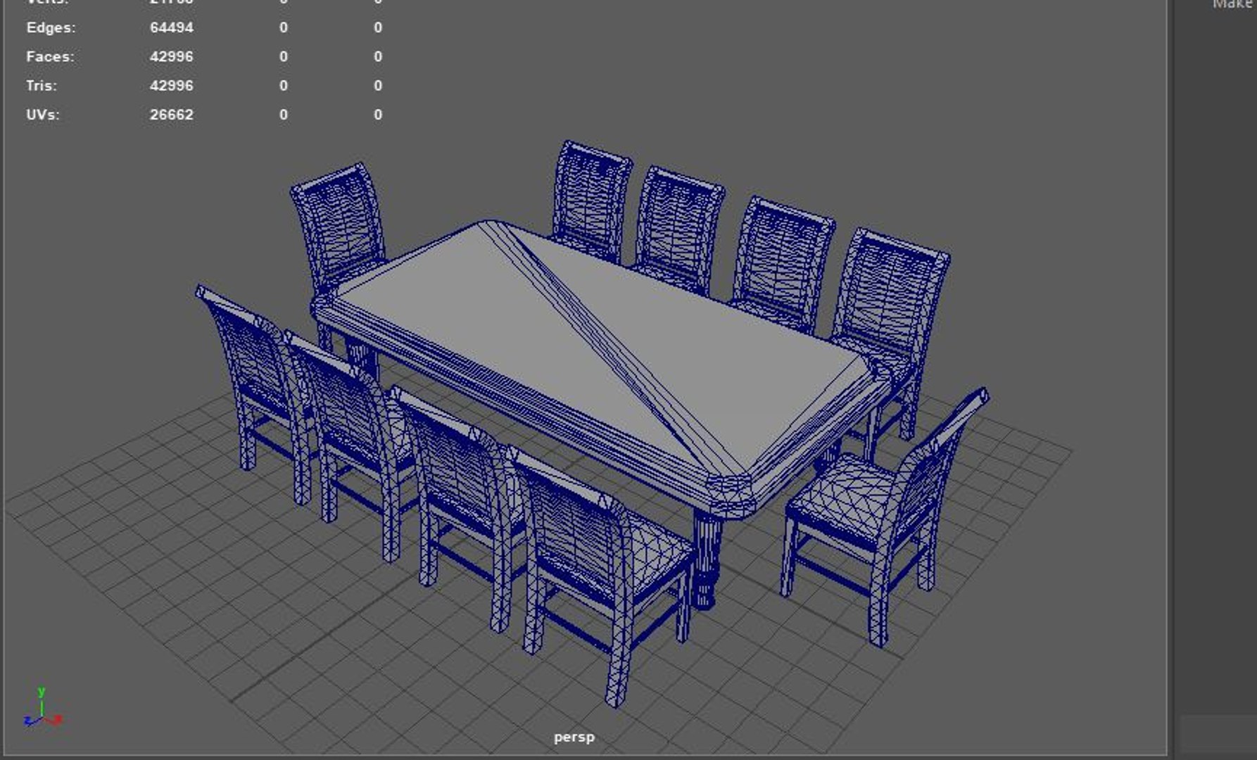 Dining Table 3D Model 3D Model - TurboSquid 2336908