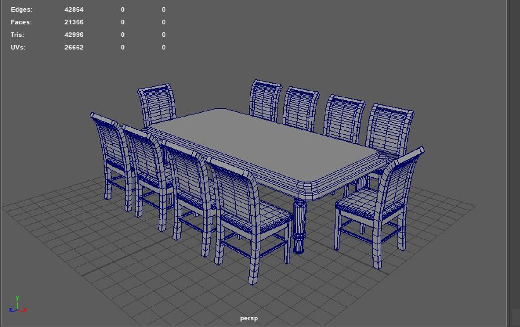Dining Table 3D Model 3D Model - TurboSquid 2336908